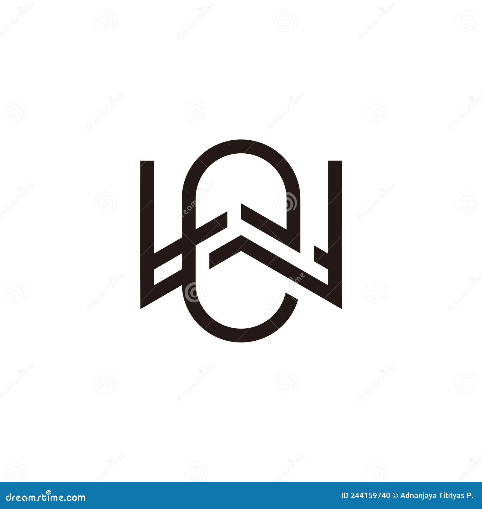 Letter we Simple Linked Geometric Line Logo Vector Stock Vector ... Letter we Simple Linked Geometric Line Logo Vector Stock Vector ...