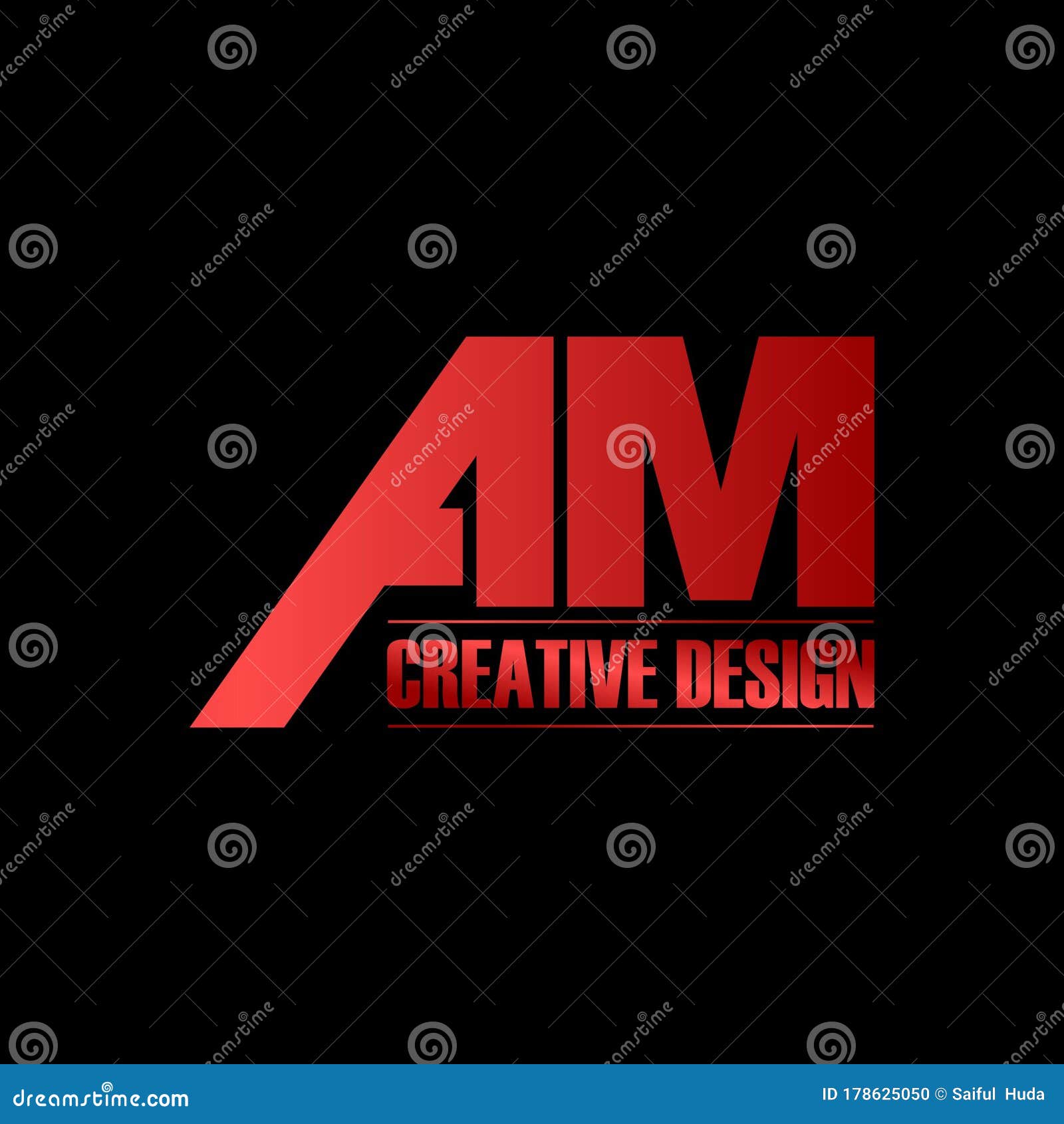 Letter am Simple Logo Icon Design Vector Stock Vector - Illustration of ...