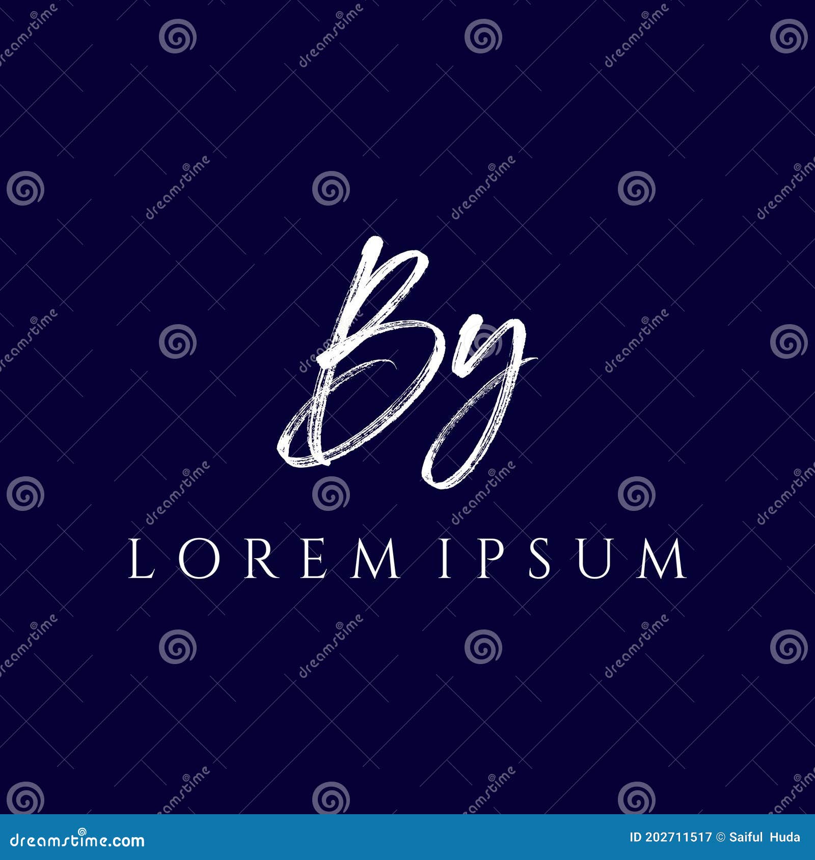 Letter by Simple Monogram Logo Icon Design. Stock Vector - Illustration ...