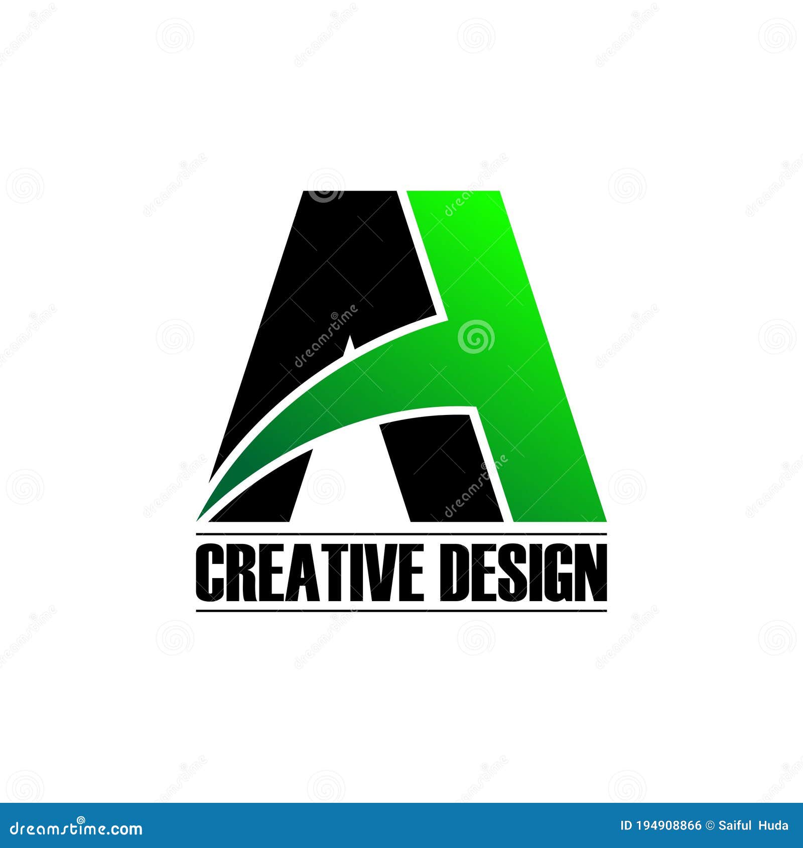 Letter at Simple Monogram Logo Icon Design. Stock Vector - Illustration ...