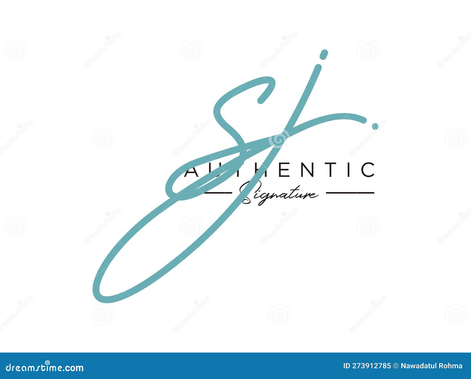 Letter SJ Signature Logo Template Vector Stock Vector - Illustration of ...