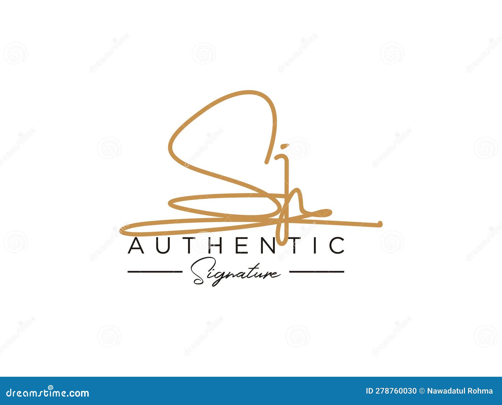 Letter SJ Signature Logo Template Vector Stock Vector - Illustration of ...