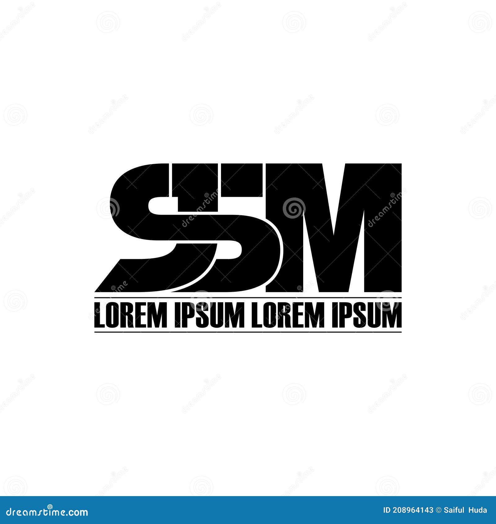 Letter SJM Simple Monogram Logo Icon Design. Stock Vector ...