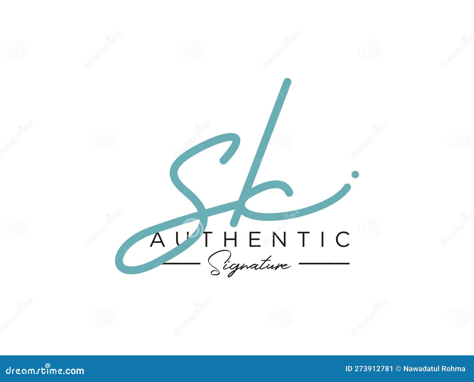 Letter SK Signature Logo Template Vector Stock Vector - Illustration of ...