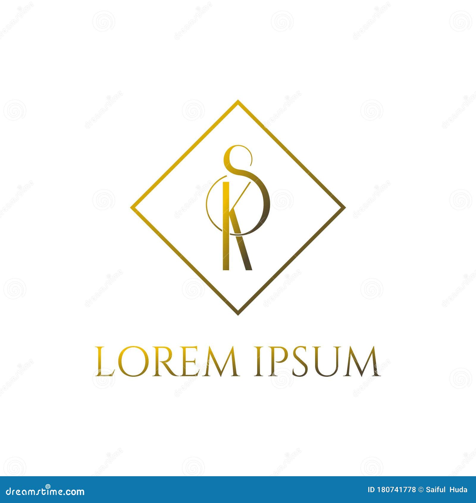 Letter SK Simple Logo Icon Design Vector Stock Vector - Illustration of ...