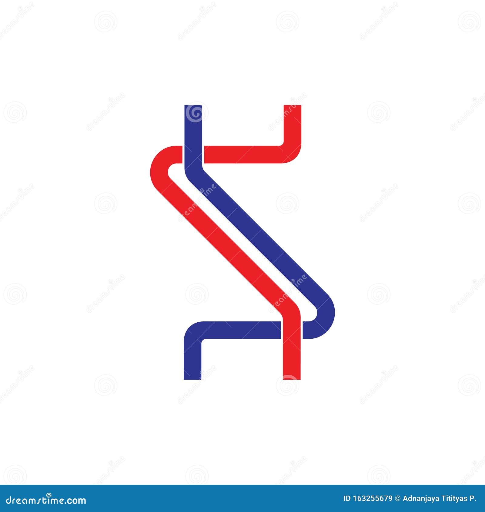 Letter Sl Line Linked Logo Vector Stock Vector - Illustration of ...