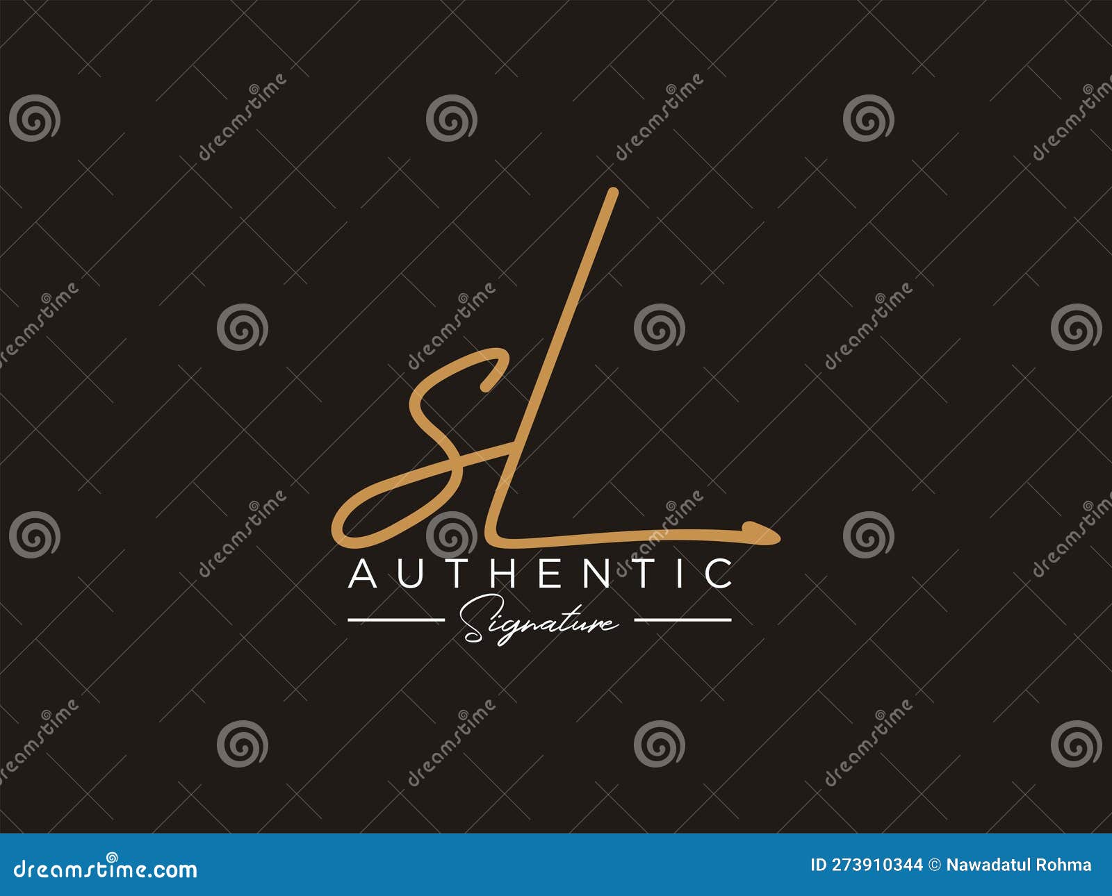 Letter SL Signature Logo Template Vector Stock Vector - Illustration of ...