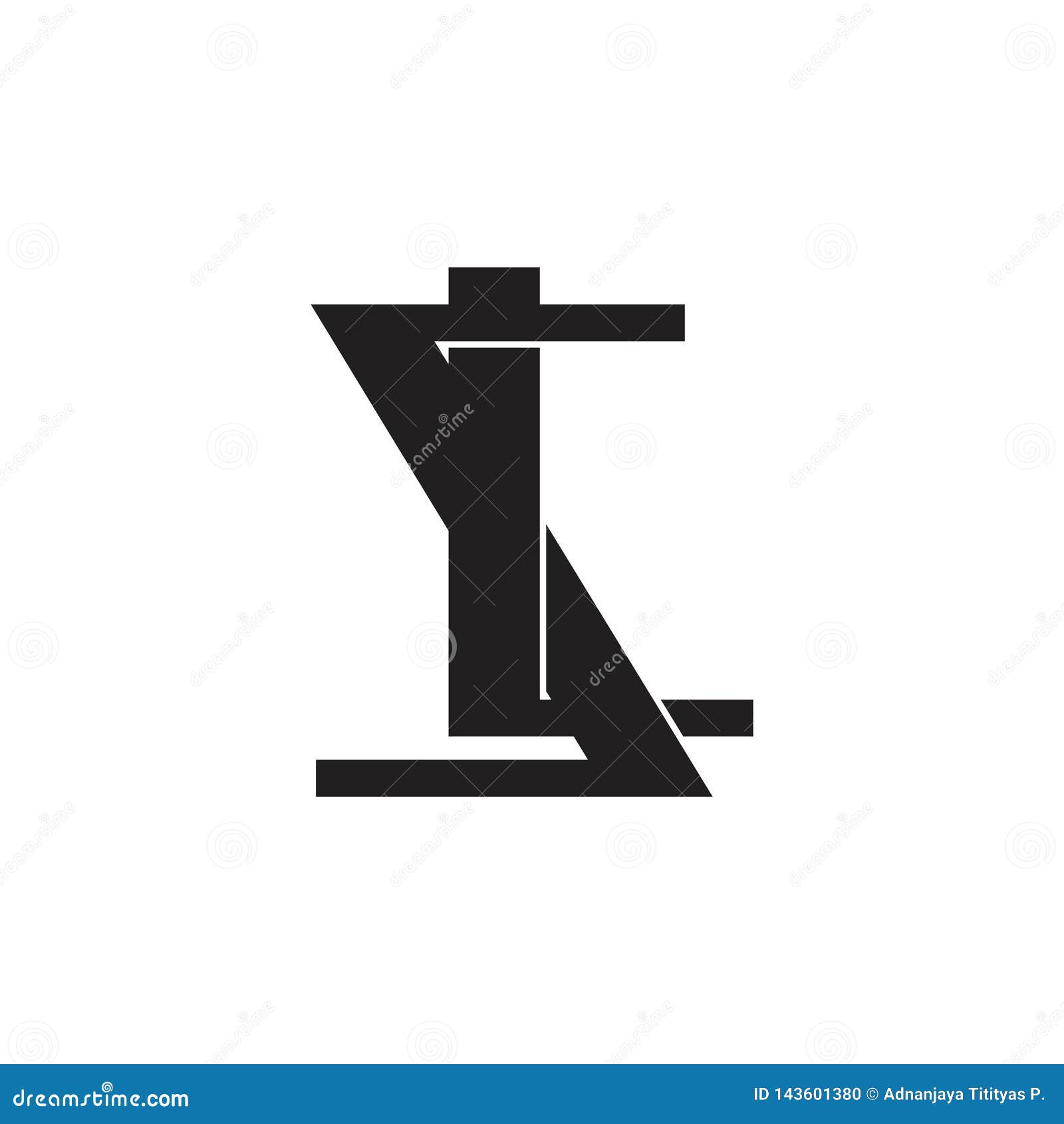 Letter Sl Simple Linked Monogram Geometric Logo Vector Illustration ... Letter Sl Simple Linked Monogram Geometric Logo Vector Illustration ...
