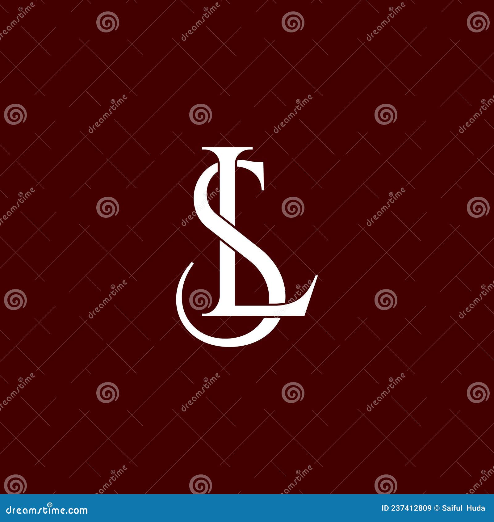 Letter SL Simple Monogram Logo Icon Design. Stock Vector - Illustration ...