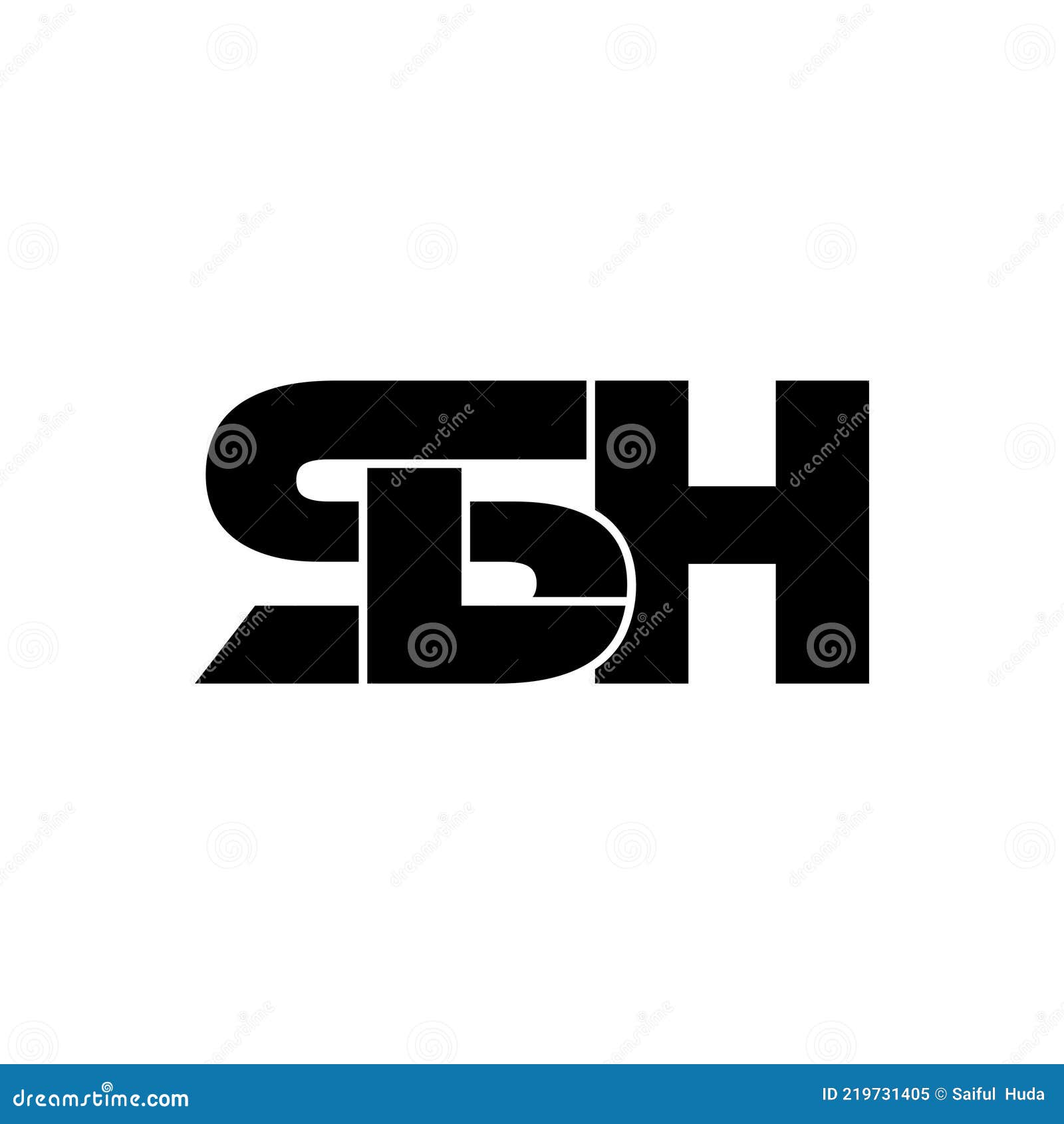 Letter SLH Simple Monogram Logo Icon Design. Stock Vector ...