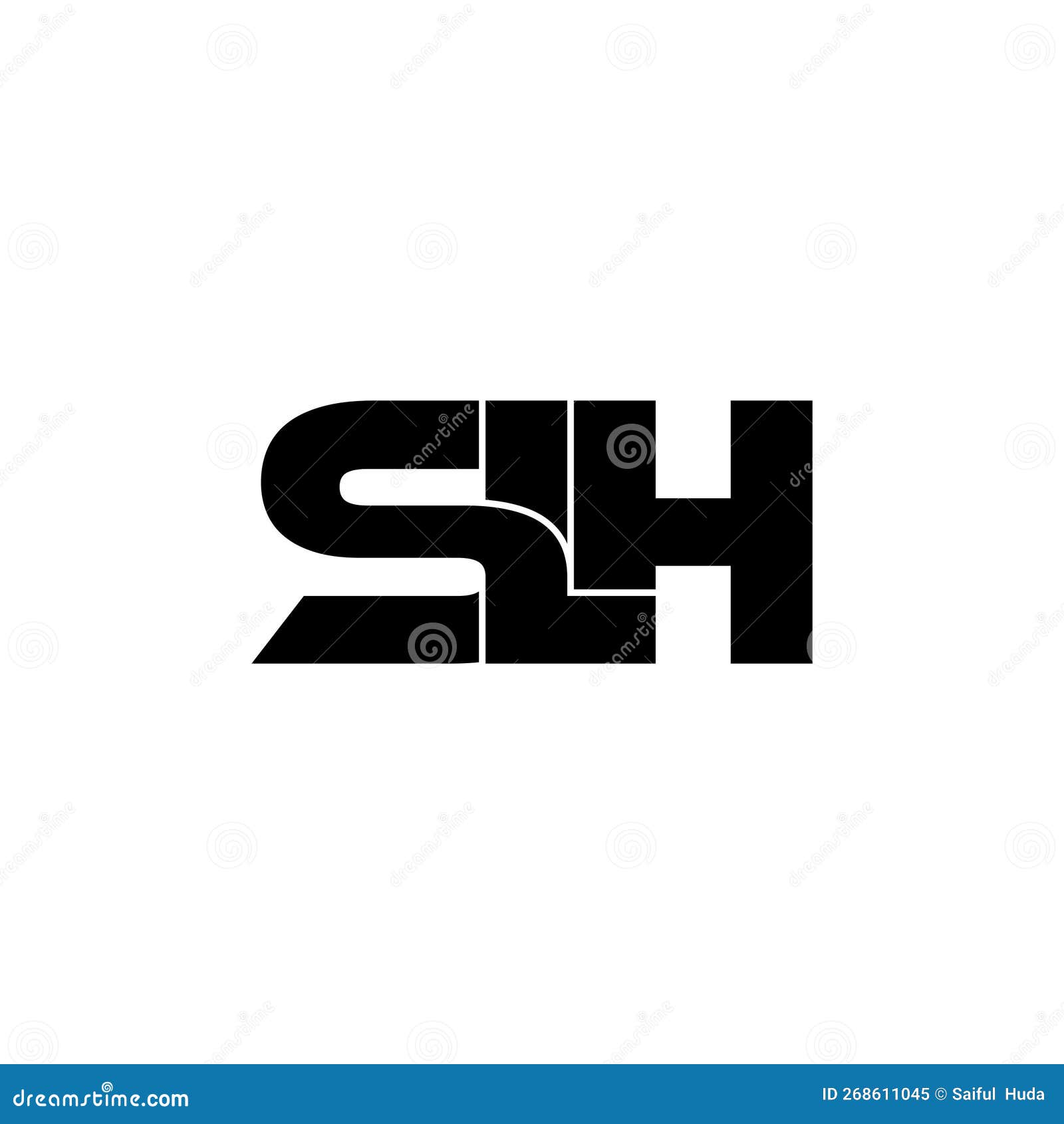 Letter SLH Simple Monogram Logo Icon Design. Stock Vector ...