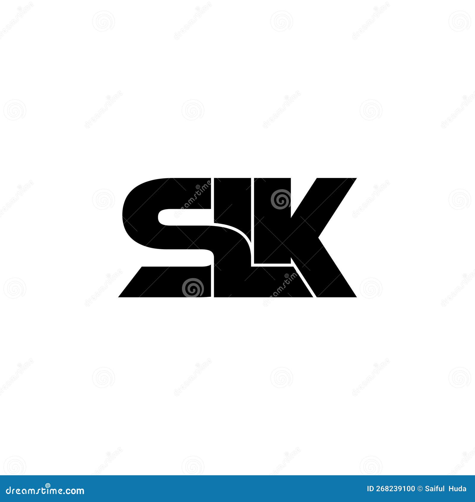 Letter SLK Simple Monogram Logo Icon Design. Stock Vector ...