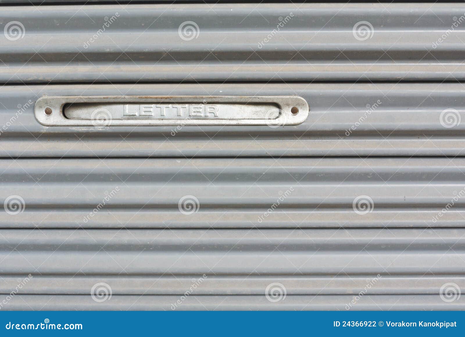Letter Slot on Metal Stripe Pattern Stock Photo - Image of border, grey ...