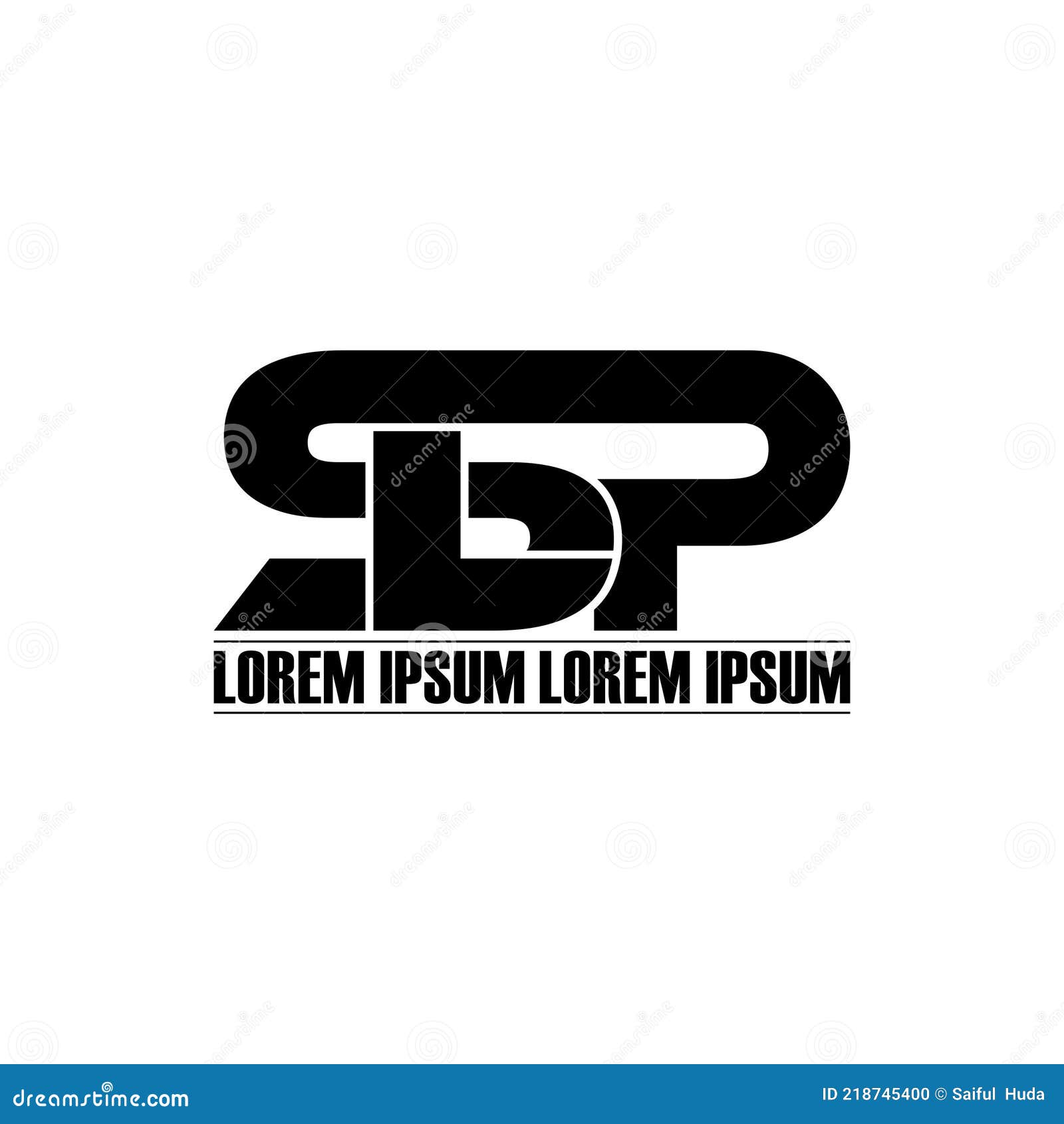 Letter SLP Simple Monogram Logo Icon Design. Vector Illustration ...