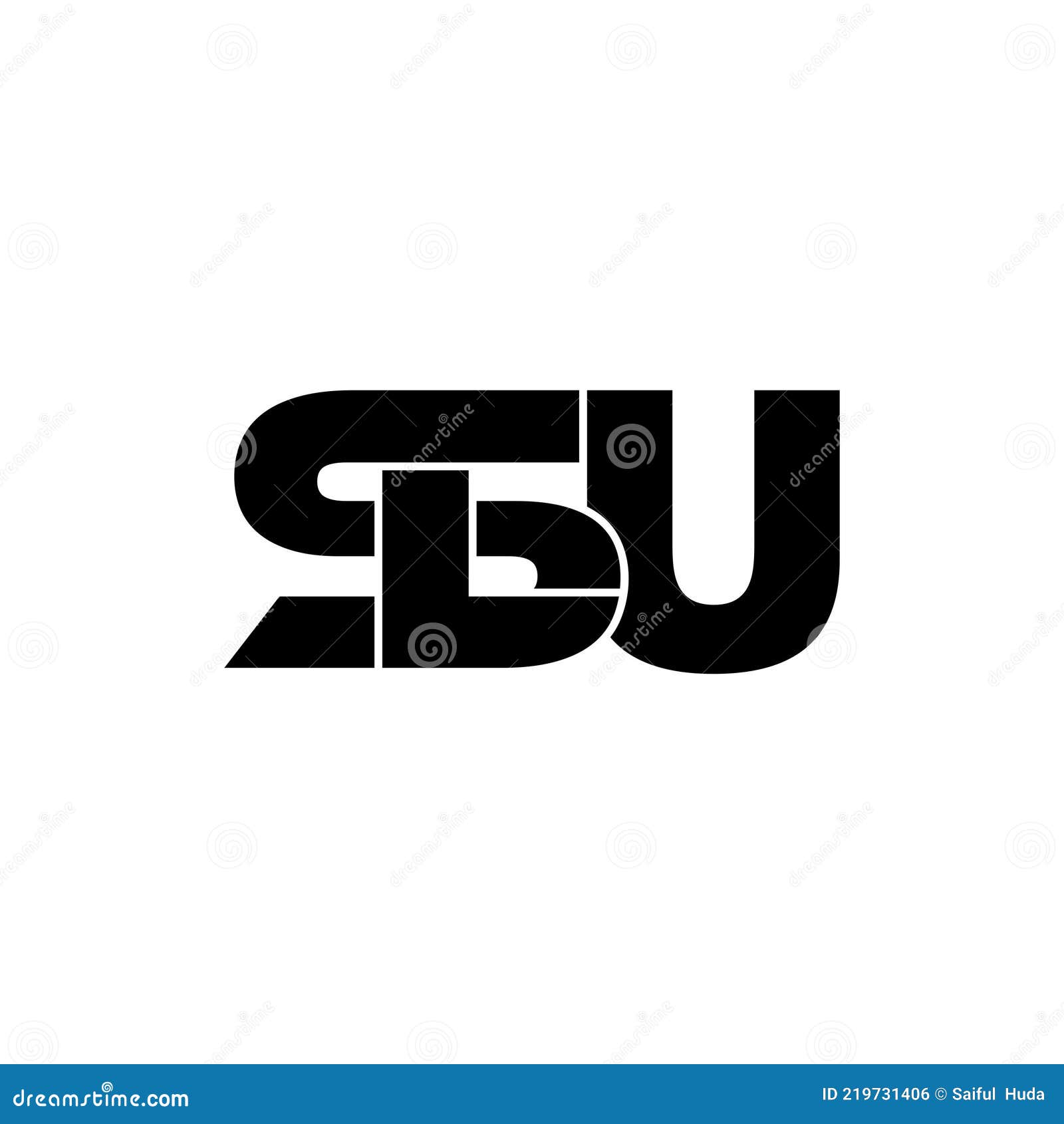 Letter SLU Simple Monogram Logo Icon Design. Stock Vector ...