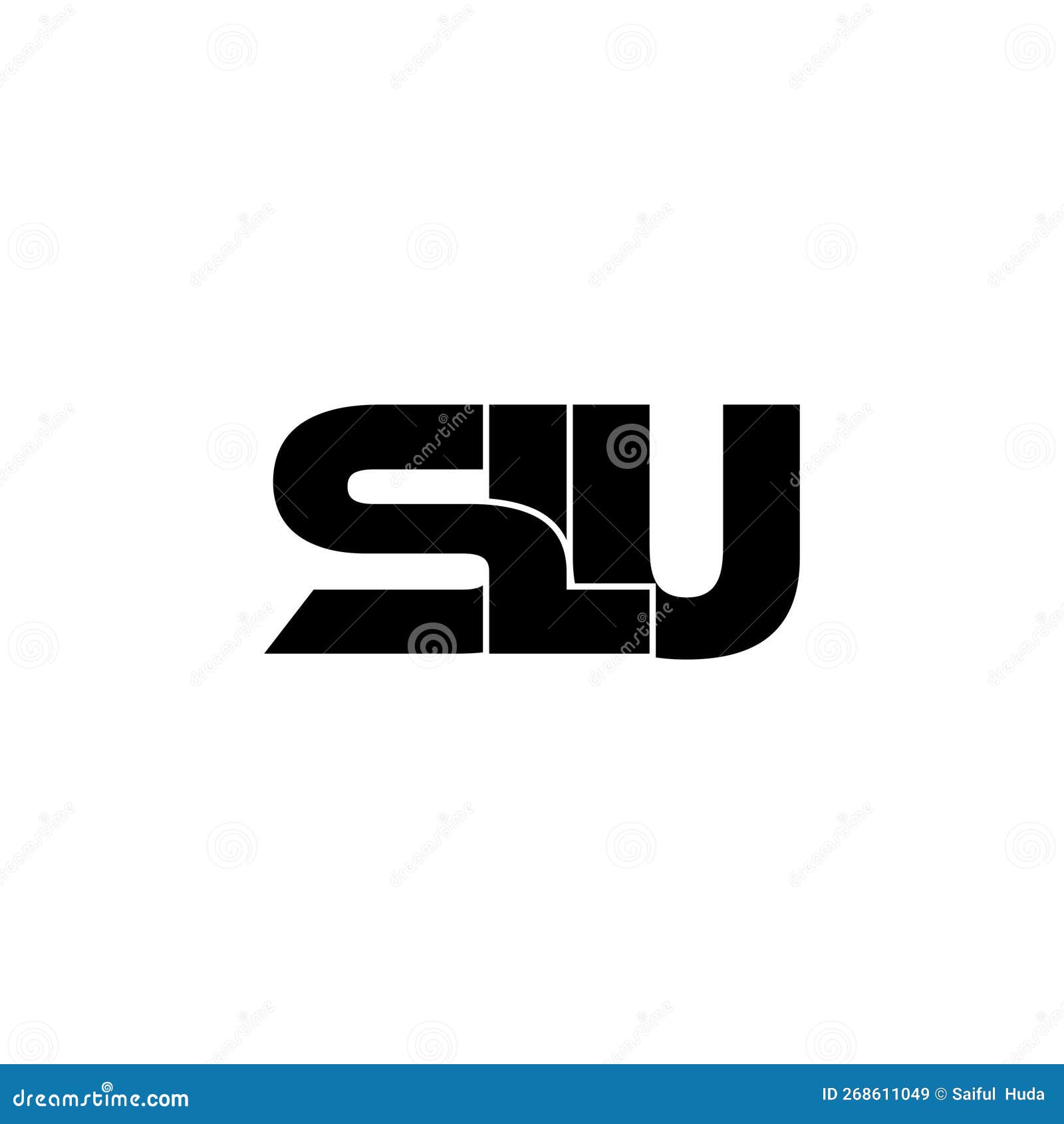 Letter SLU Simple Monogram Logo Icon Design. Stock Vector ...