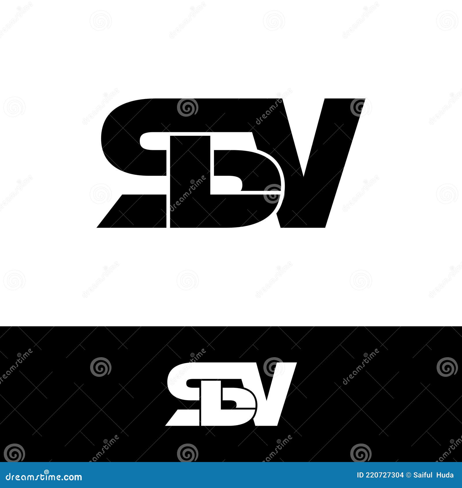 Letter SLV Simple Monogram Logo Icon Design. Stock Vector ...