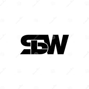 Letter SLW Simple Monogram Logo Icon Design. Stock Vector ...