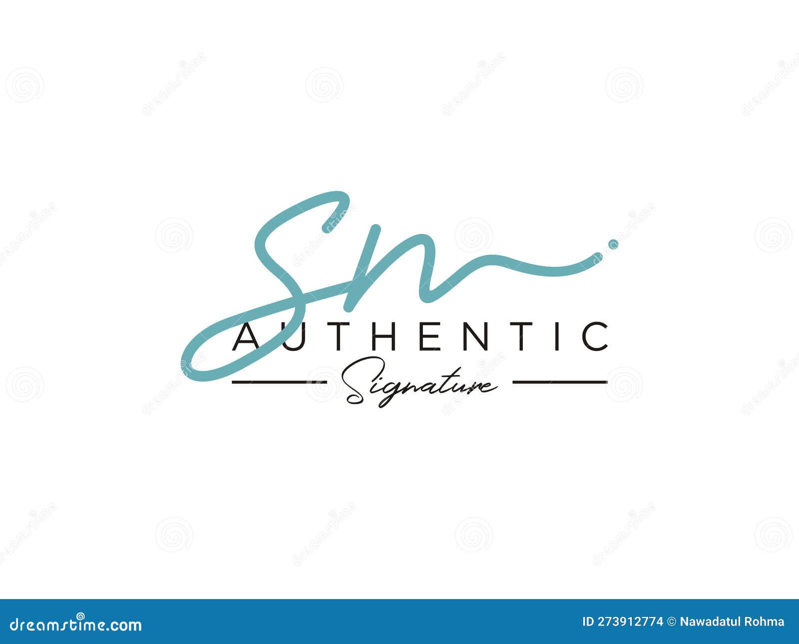 Letter SM Signature Logo Template Vector Stock Vector - Illustration of ...