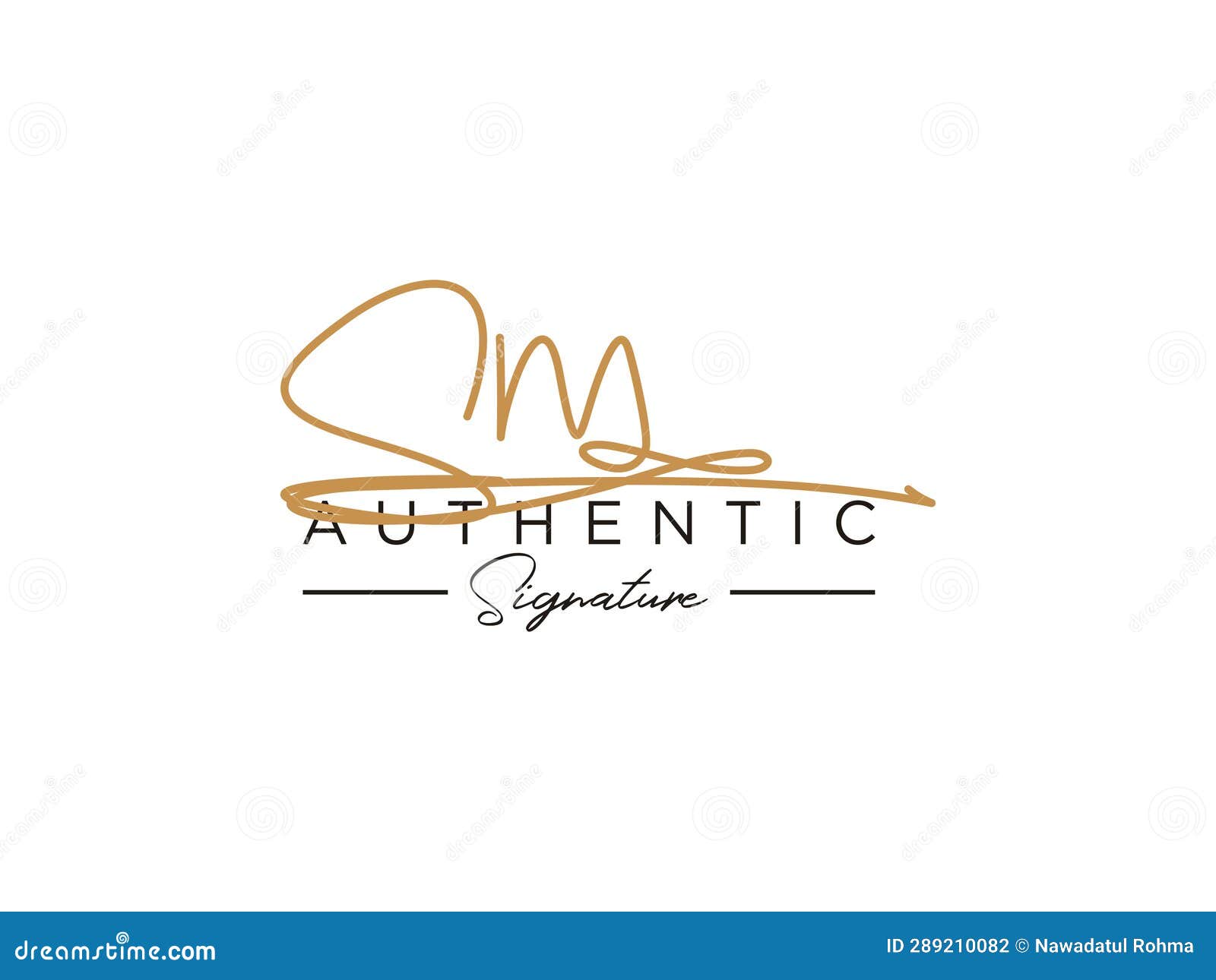 Letter SM Signature Logo Template Vector Stock Vector - Illustration of ...