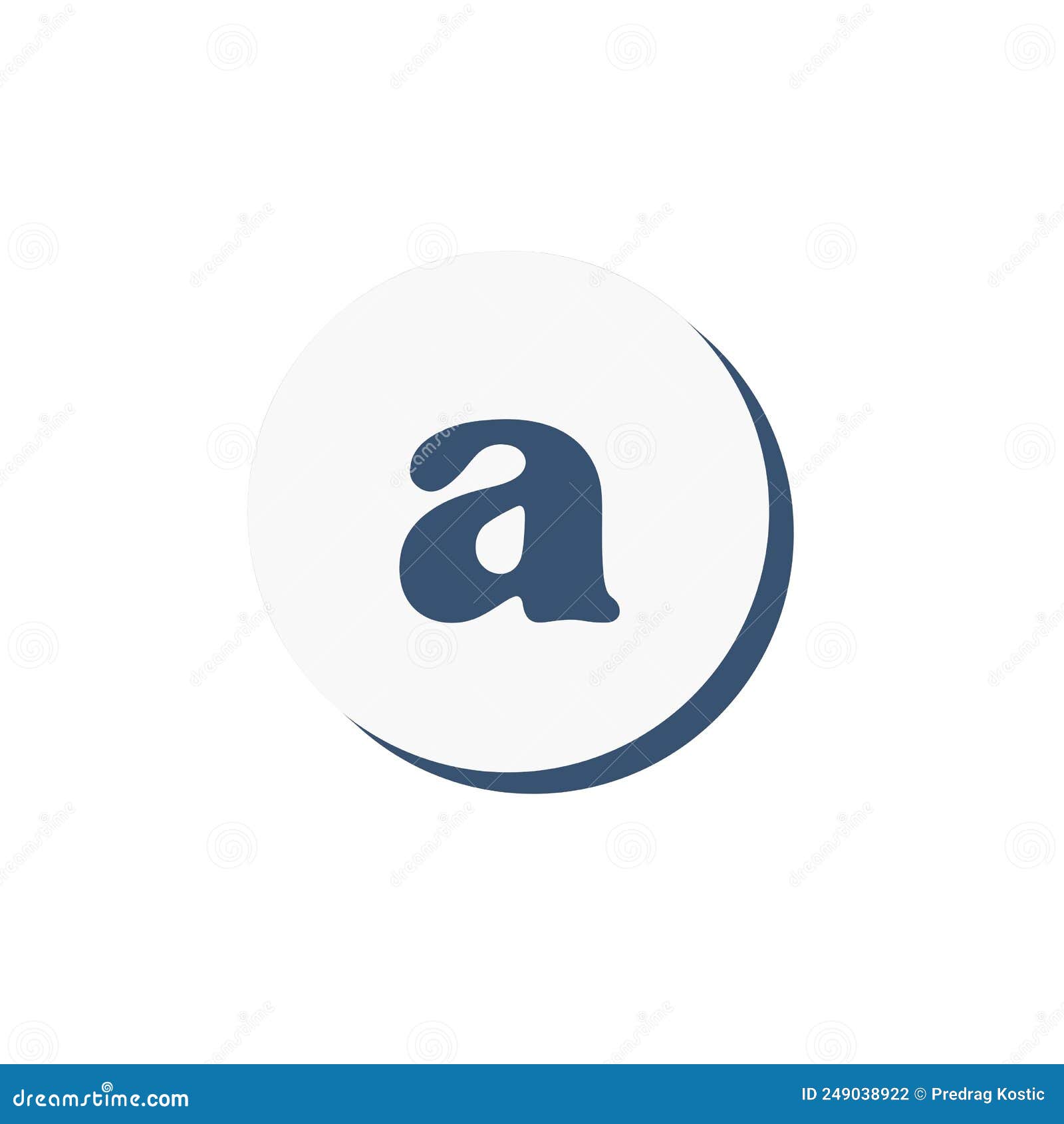 Letter small a stock photo. Image of flat, concept, color - 249038922