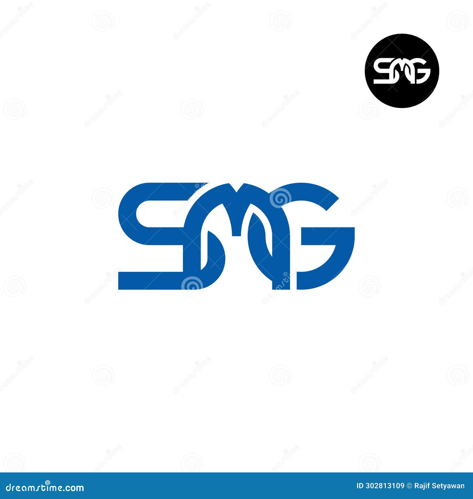 Letter SMG Monogram Logo Design Stock Vector - Illustration of brands ...