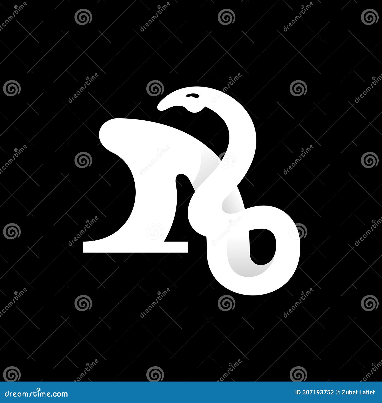 Letter a Snake Logo Vector Icon Design Template, Suitable for Your ...