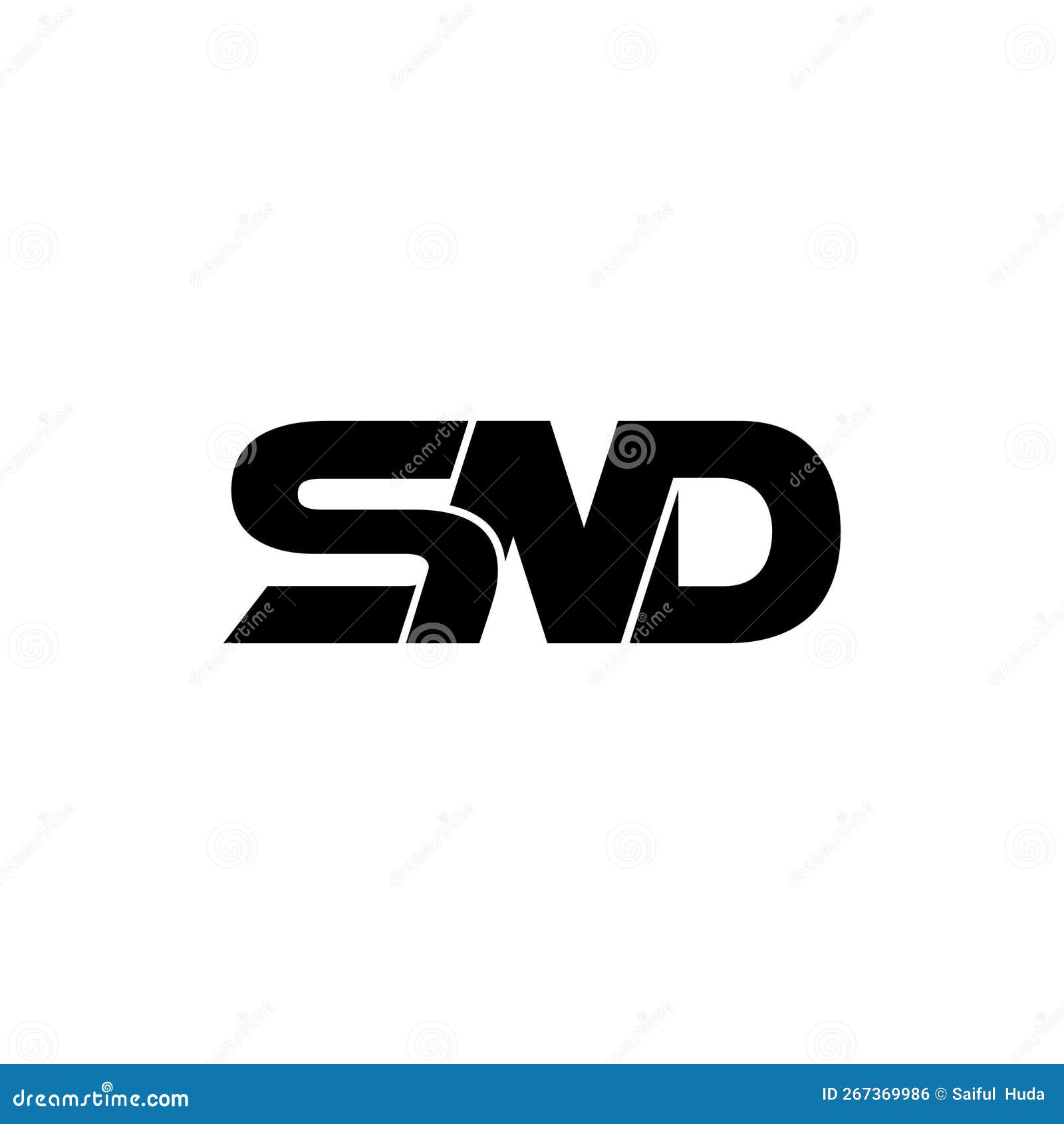 Letter SND Simple Monogram Logo Icon Design. Stock Vector ...