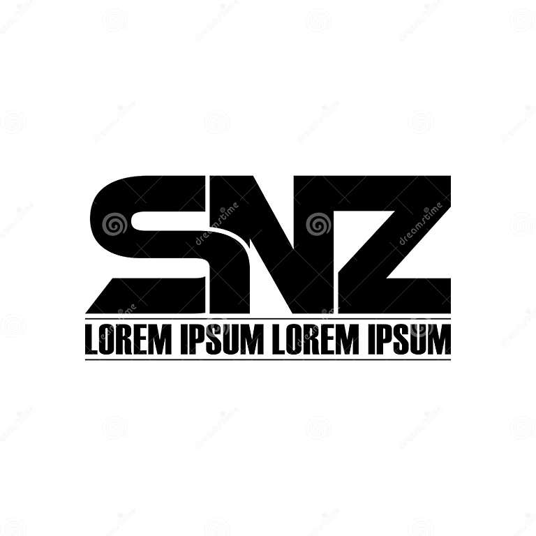 Letter SNZ Simple Monogram Logo Icon Design. Stock Vector ...