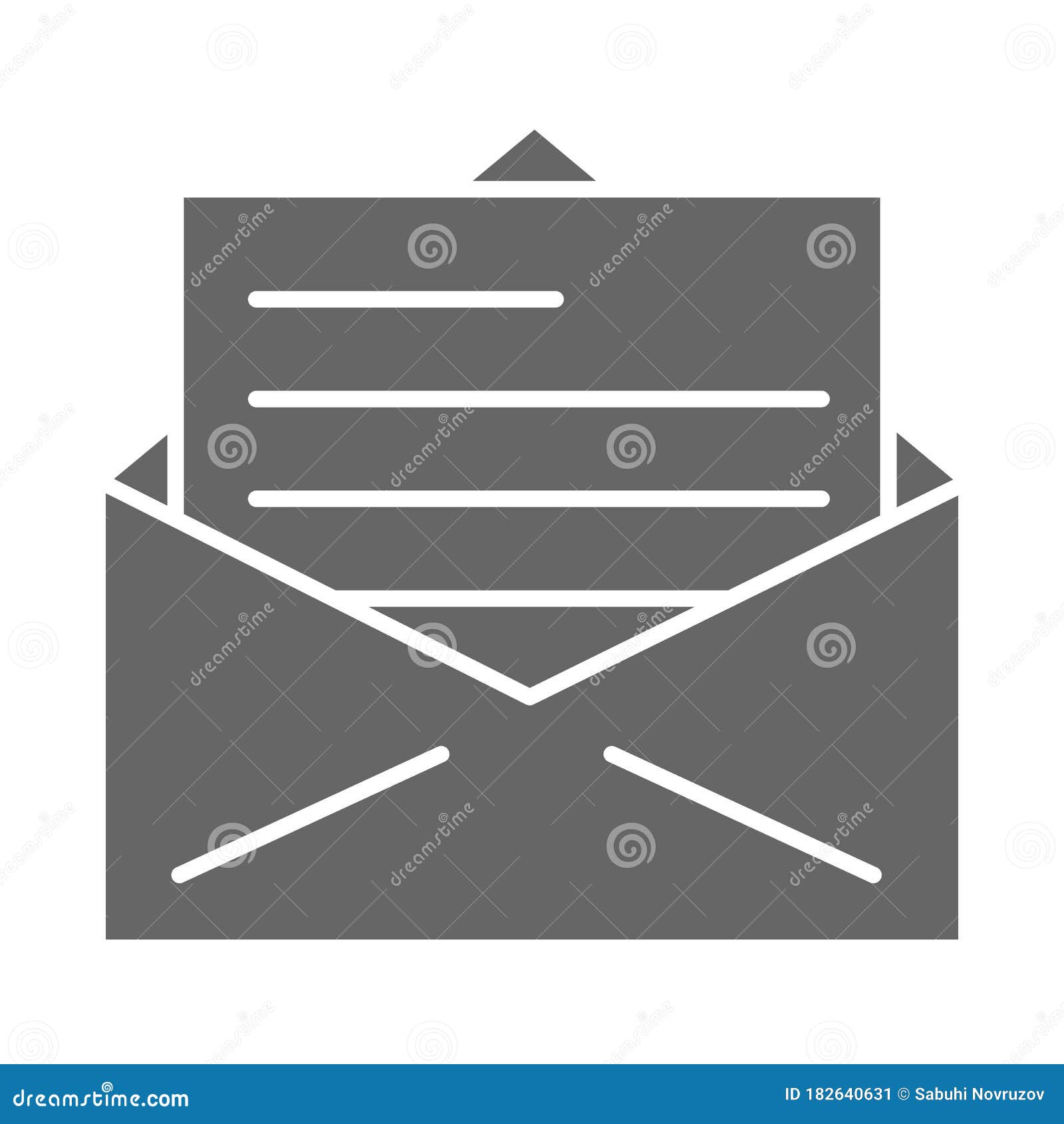 Receive Mail, Postman Delivery, Vector Illustration. Man Worker ...