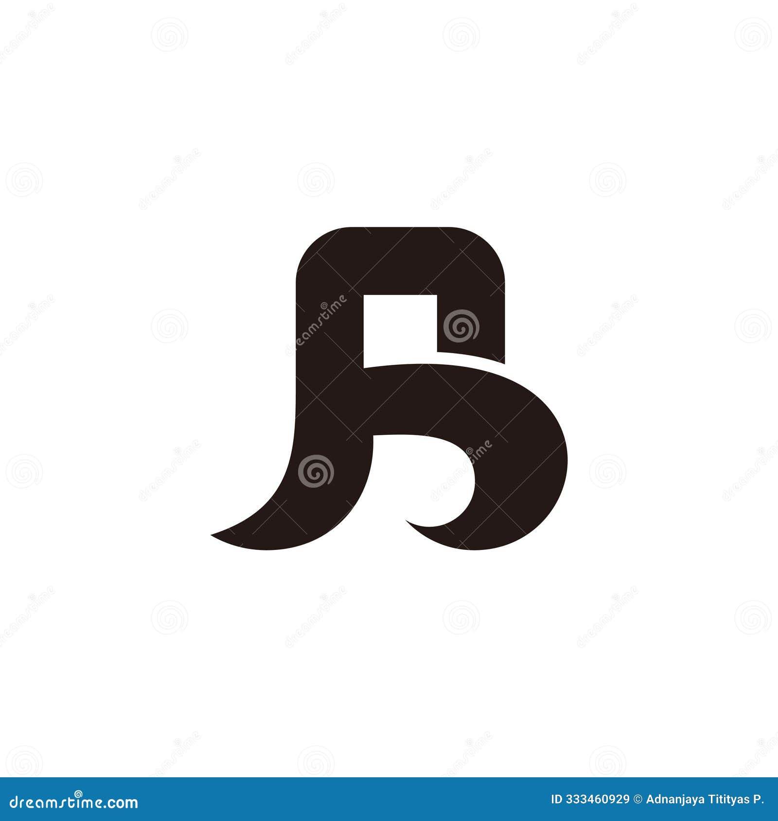 Letter Sp Abstract Unique Shape Simple Logo Vector Stock Vector ...