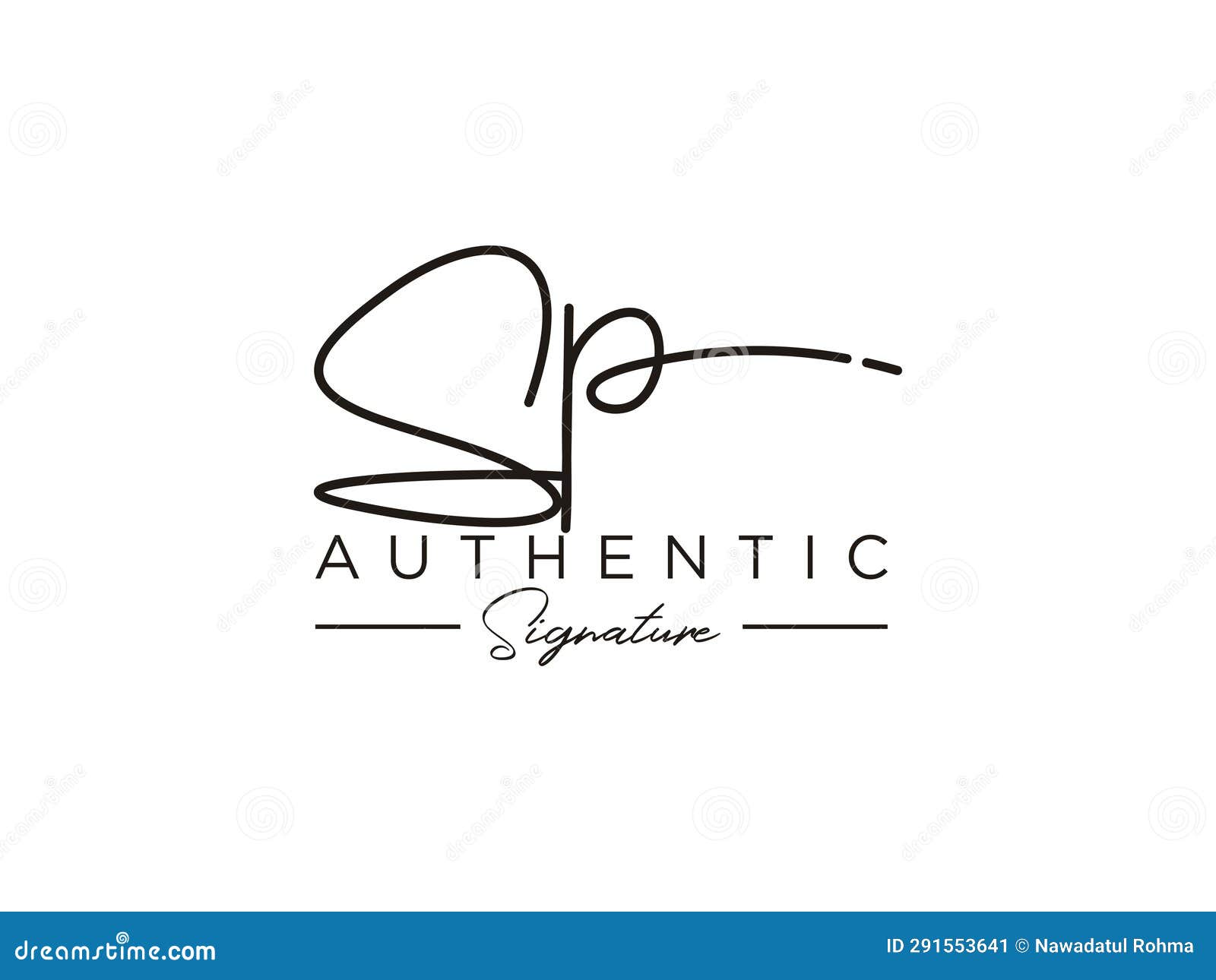 Letter SP Signature Logo Template Vector Stock Vector - Illustration of ...