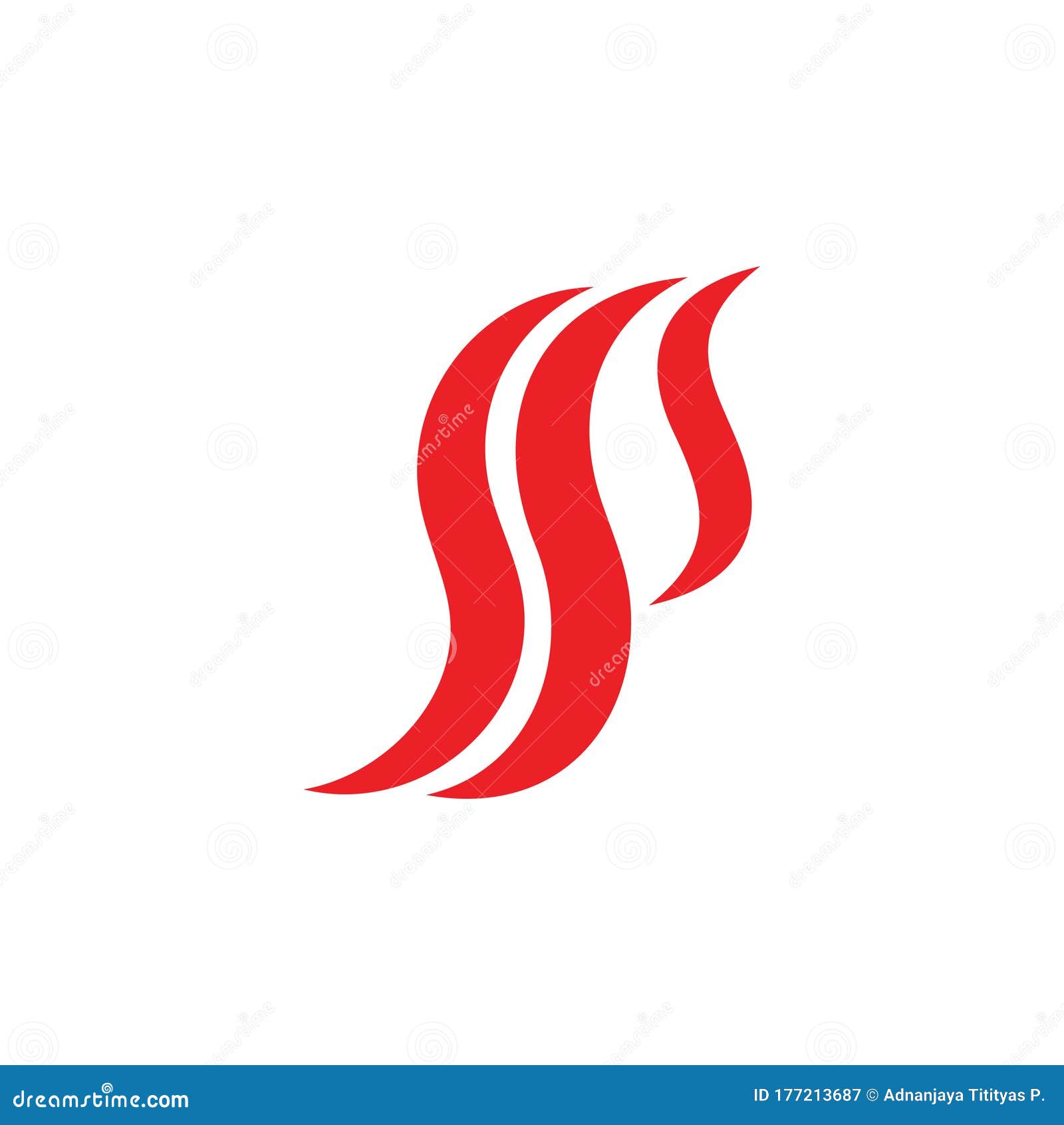 Letter Sp Simple Curves Abstract Logo Vector Stock Illustration ...