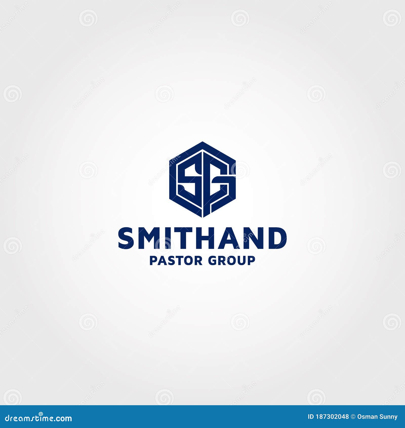 Letter SPG Vector Logo Design Stock Vector - Illustration of buttons ...