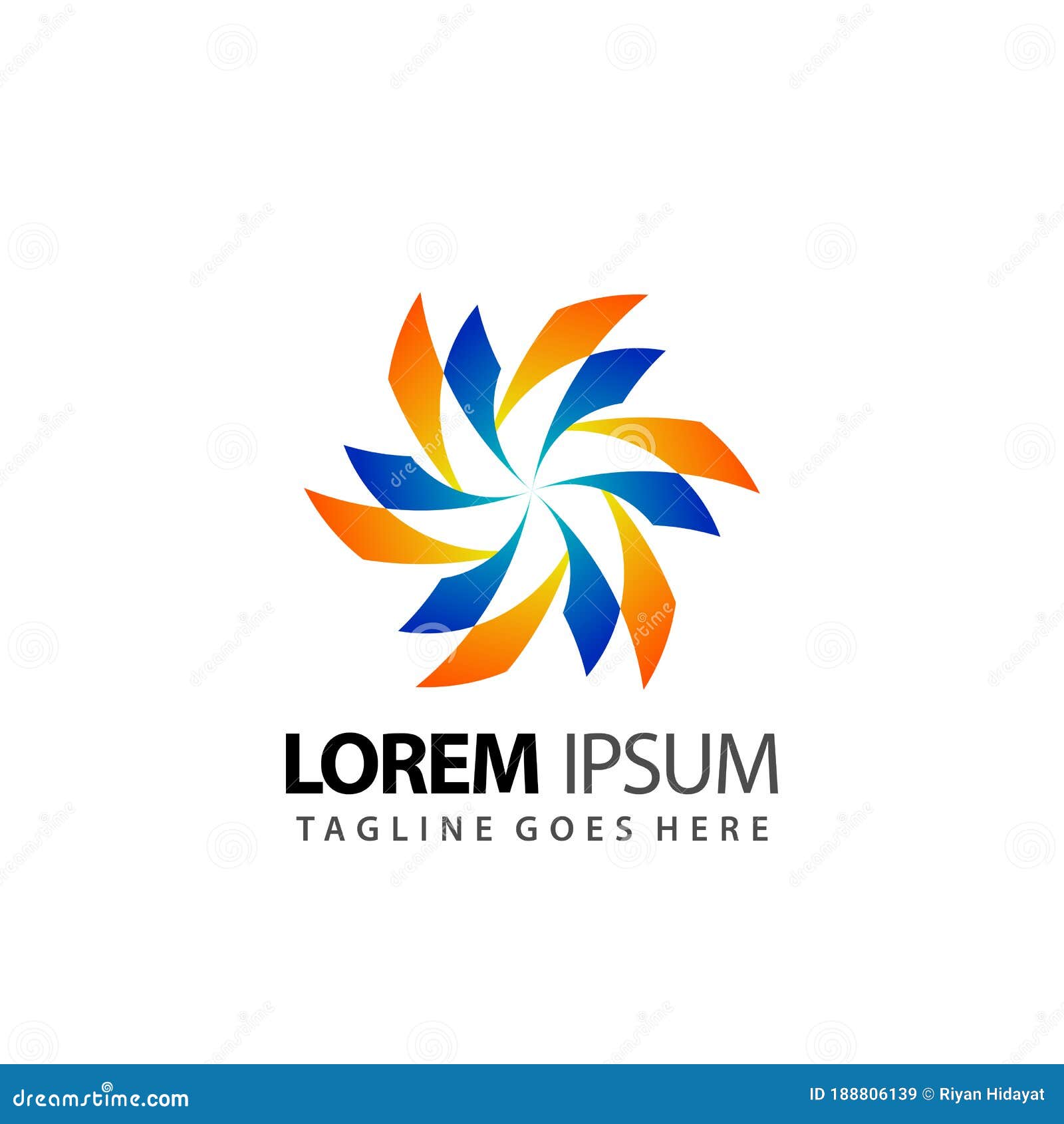 Letter Spinning Modern Logos Design Vector Illustration Template Stock ...