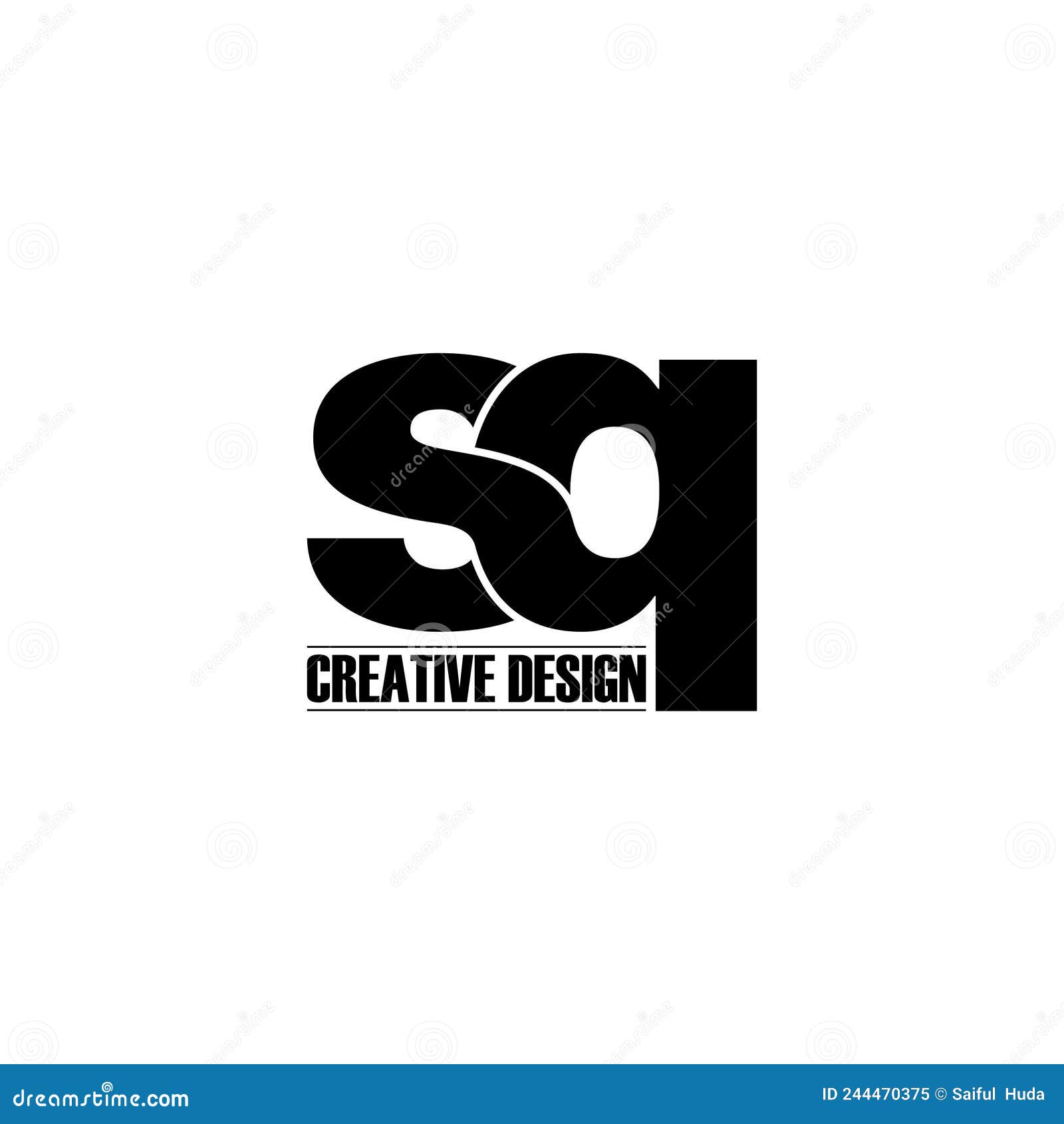 Letter SQ Simple Monogram Logo Icon Design. Stock Vector - Illustration ...