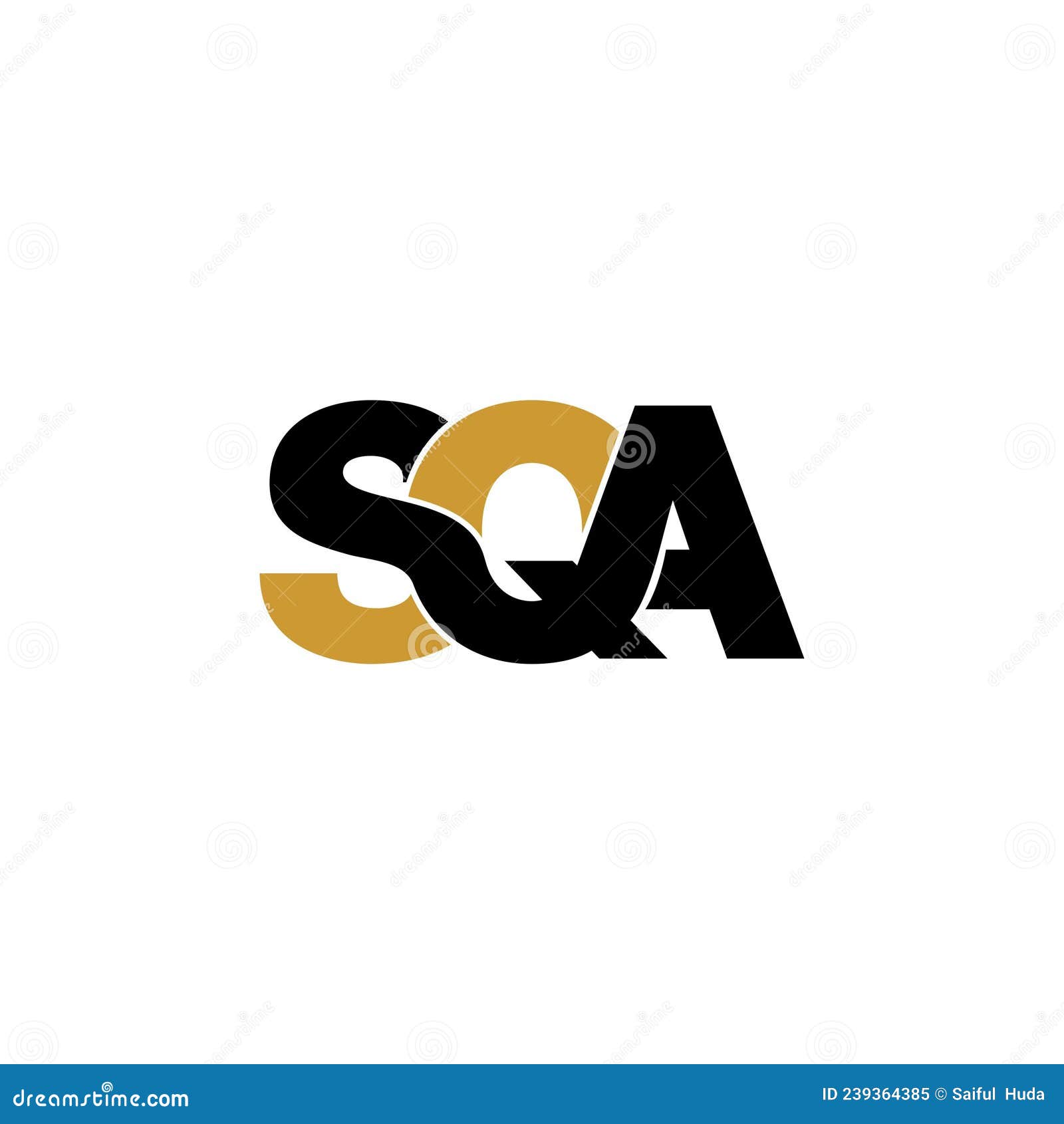 Letter SQA Simple Monogram Logo Icon Design. Stock Vector ...