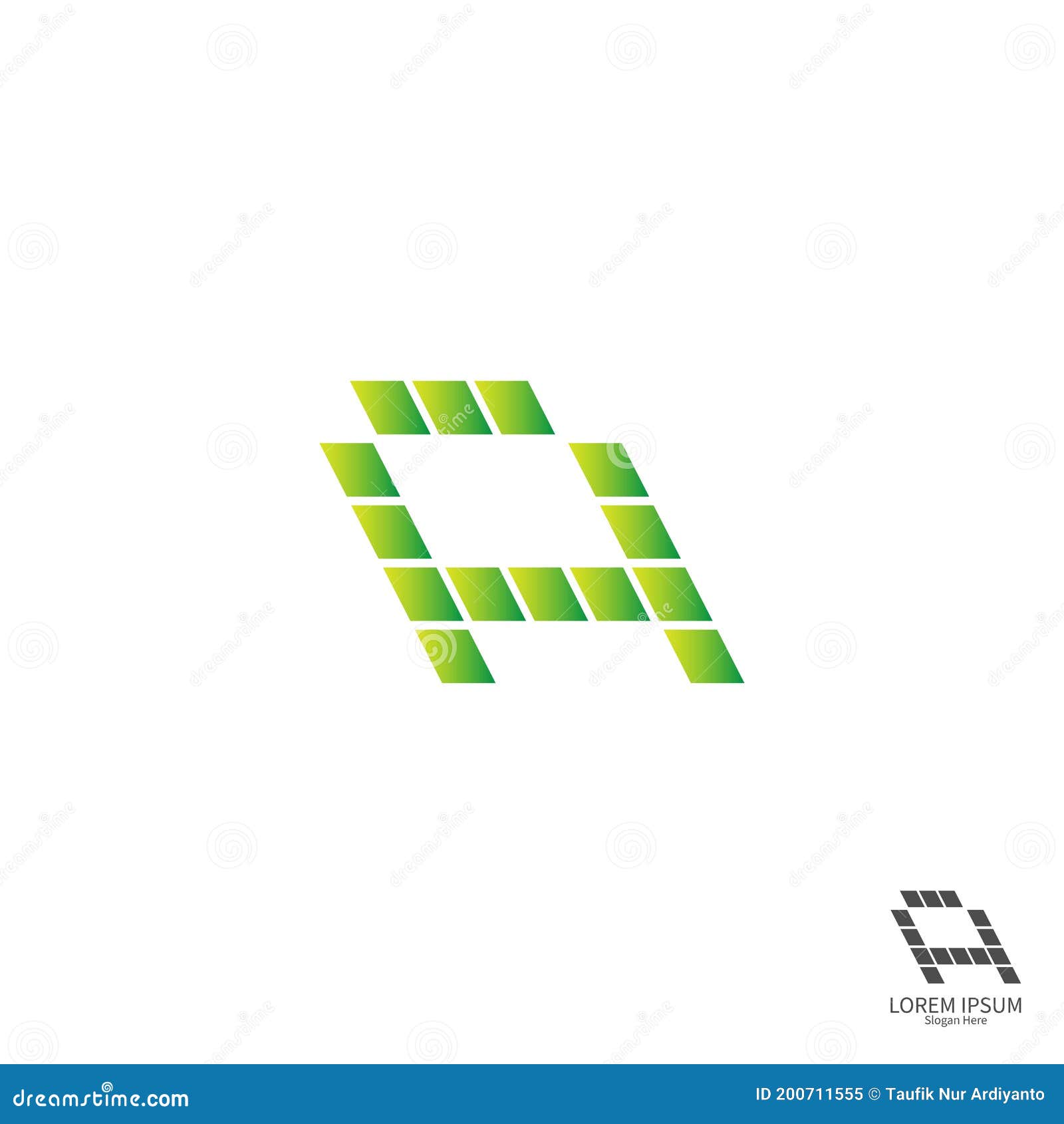 Letter a Square Logo Icon Concept Design Stock Vector - Illustration of ...