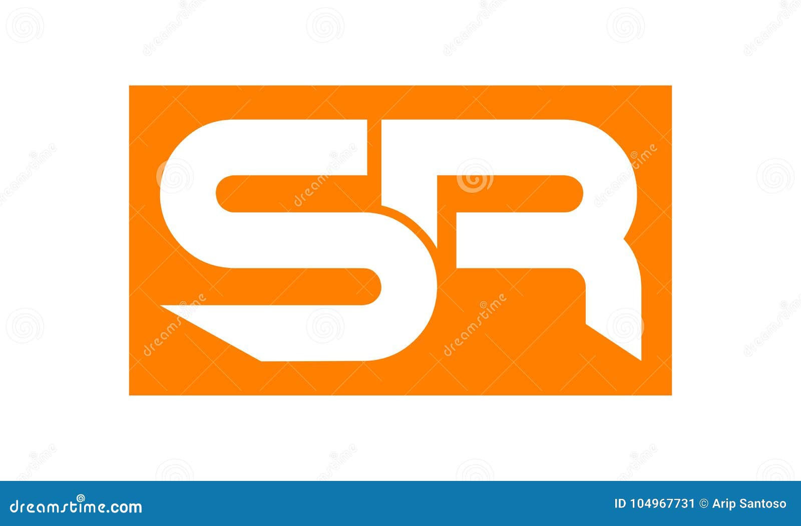 Letter SR Tetmplate stock vector. Illustration of abbreviation - 104967731