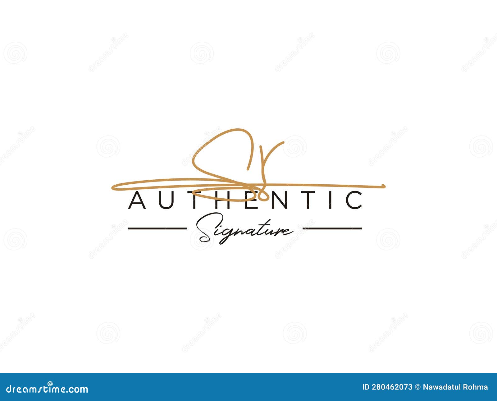 Letter SR Signature Logo Template Vector Stock Vector - Illustration of ...