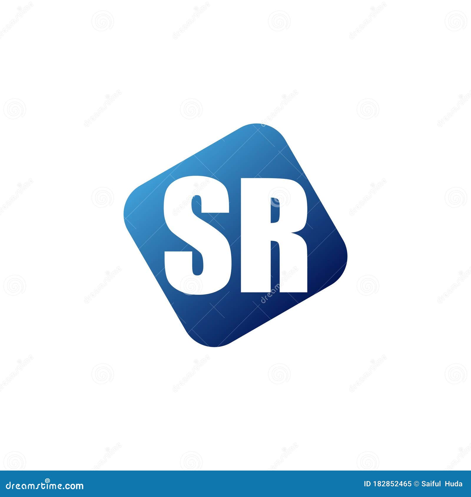 Letter SR Simple Logo Icon Design Vector. Stock Vector - Illustration ...