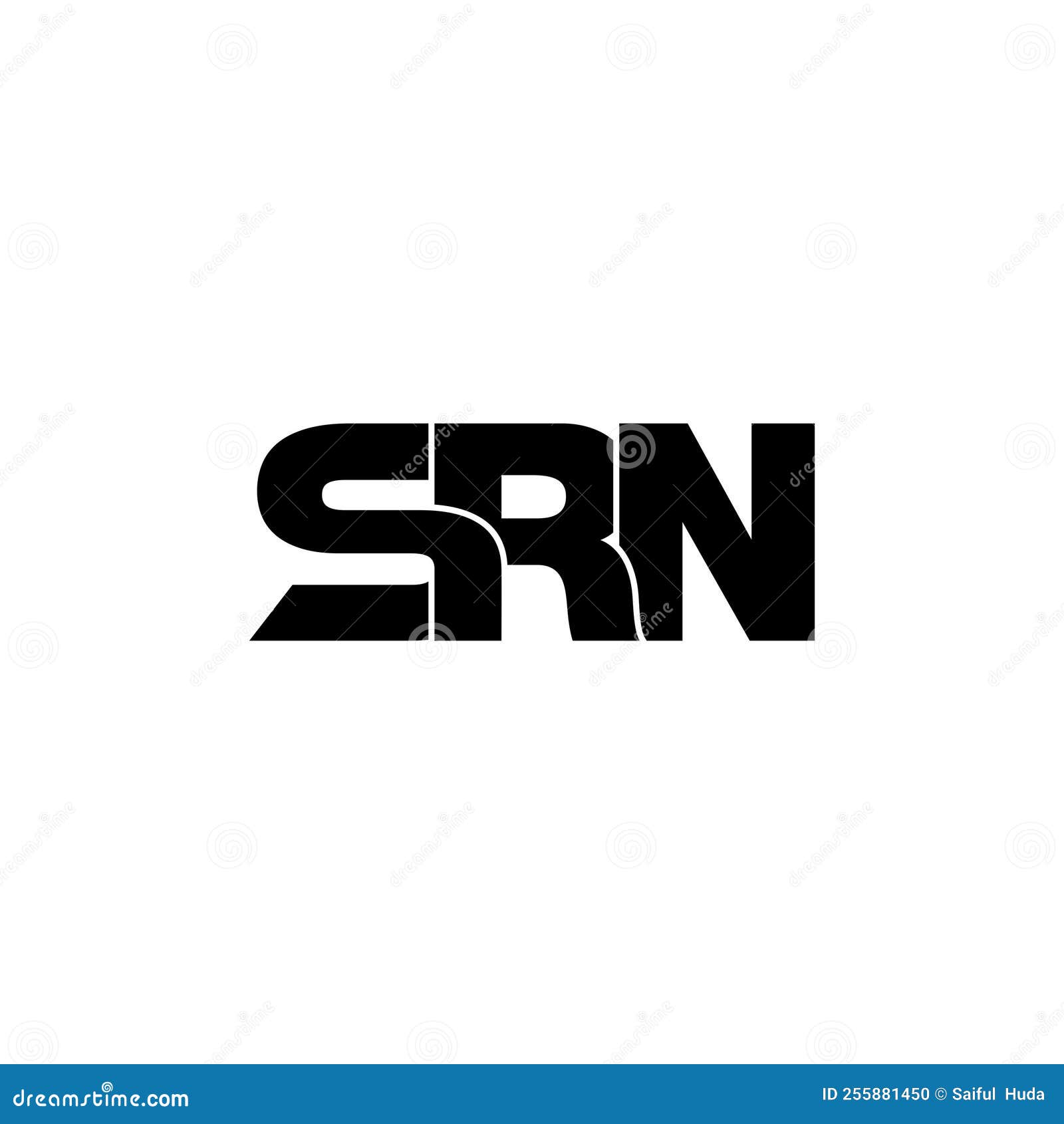 Letter SRN Simple Monogram Logo Icon Design. Stock Vector ...