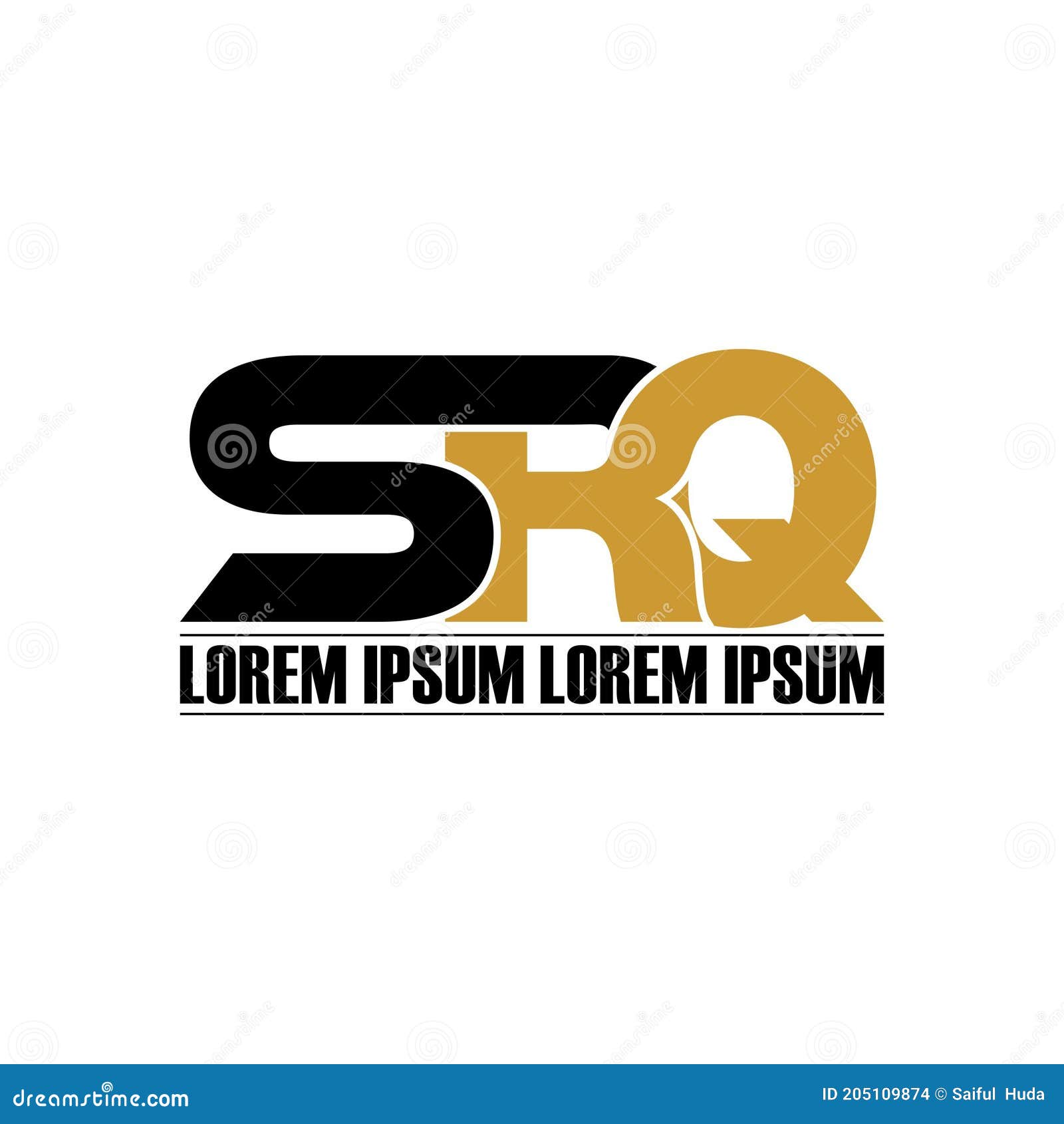Letter SRQ Simple Monogram Logo Icon Design. Stock Vector ...