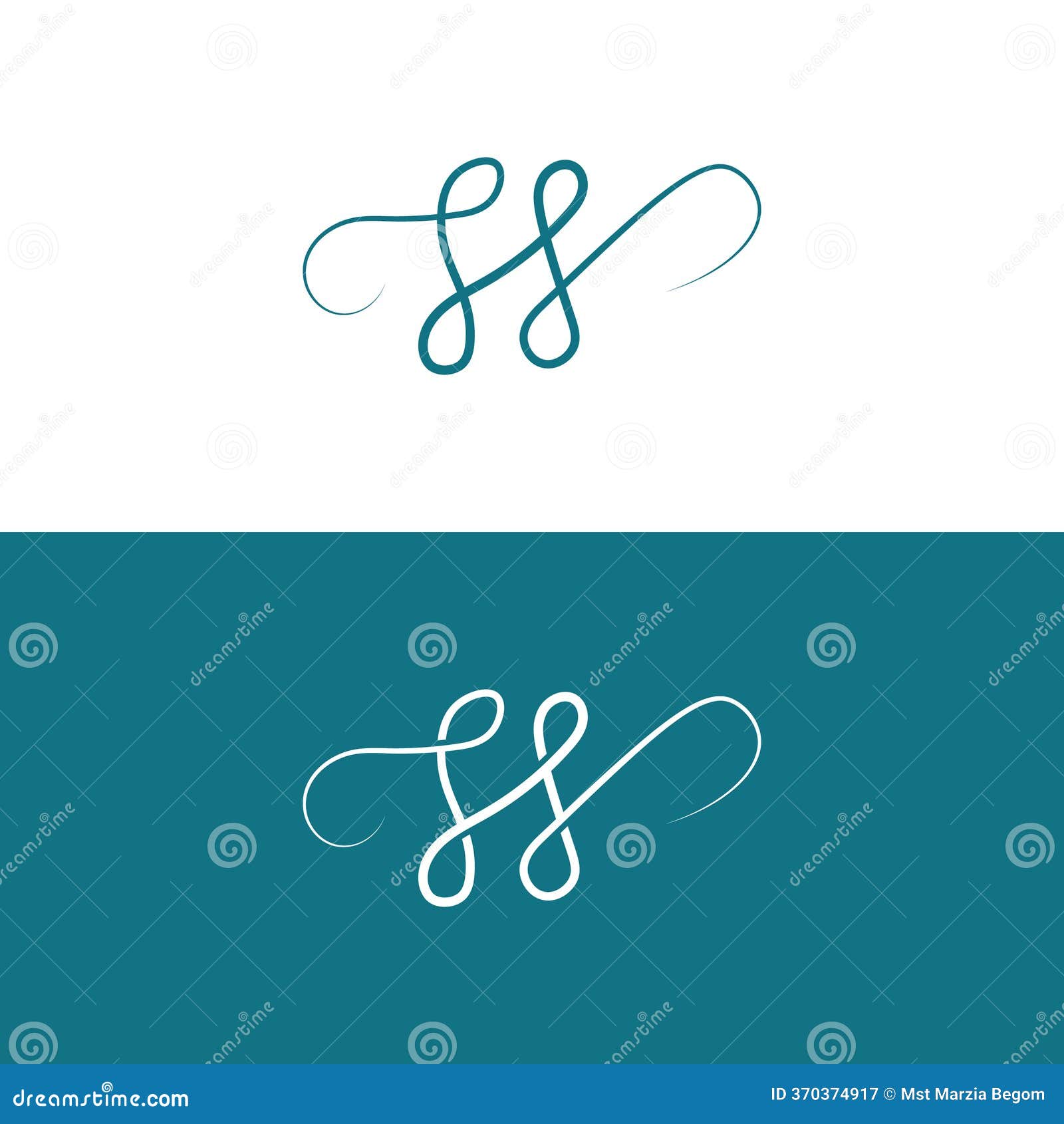 Letter SS Logo Design Handwriting Signature Style Vector Template ...