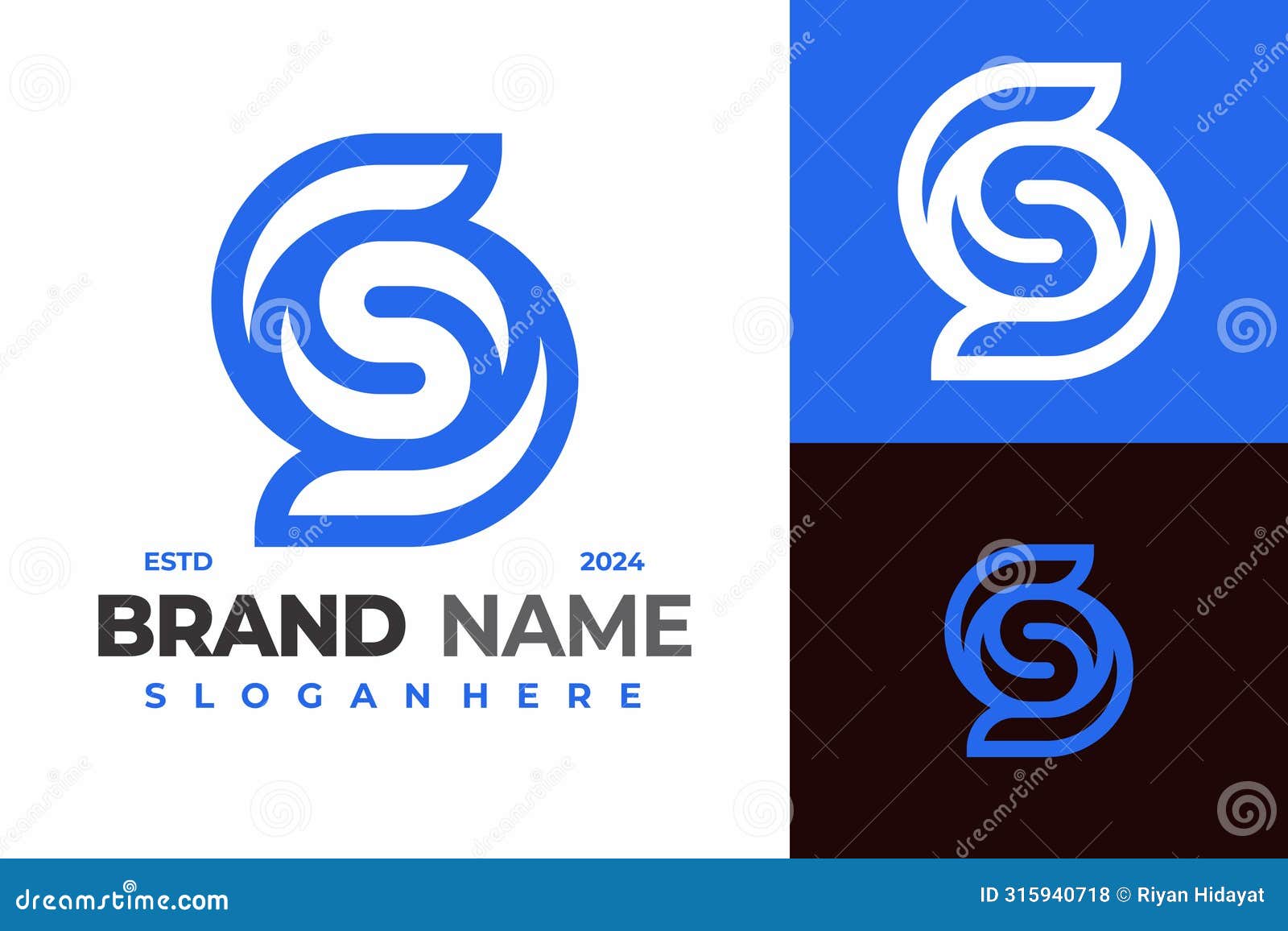 Letter SS Monogram Logo Design Vector Symbol Icon Illustration Stock ...