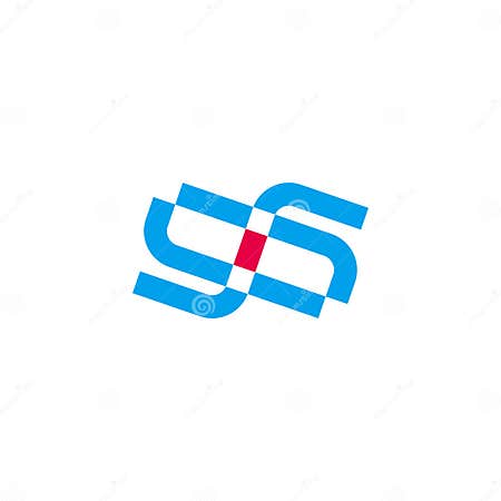 Letter Ss Pixels Simple Geometric Line Logo Vector Stock Vector ...