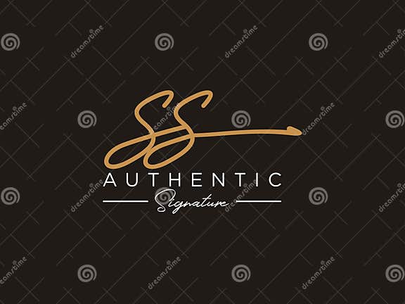 Letter SS Signature Logo Template Vector Stock Vector - Illustration of ...