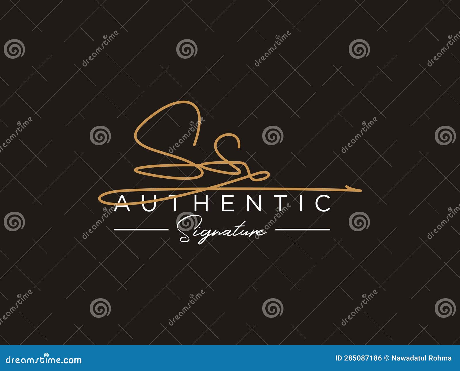 Letter SS Signature Logo Template Vector Stock Vector - Illustration of ...