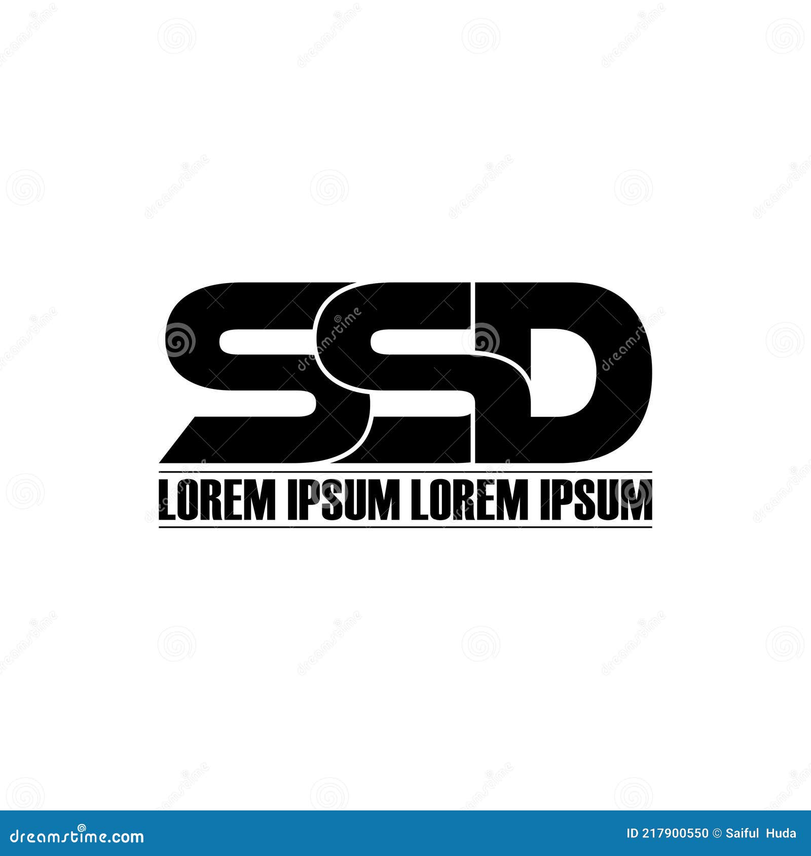 Letter SSD Simple Monogram Logo Icon Design. Stock Vector ...