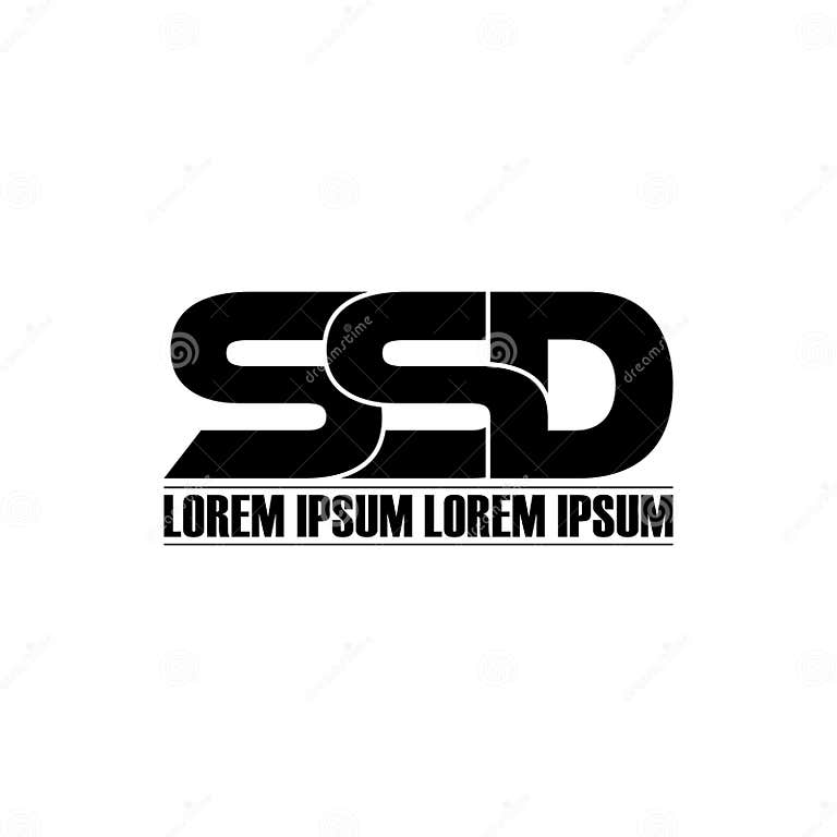 Letter SSD Simple Monogram Logo Icon Design. Stock Vector ...